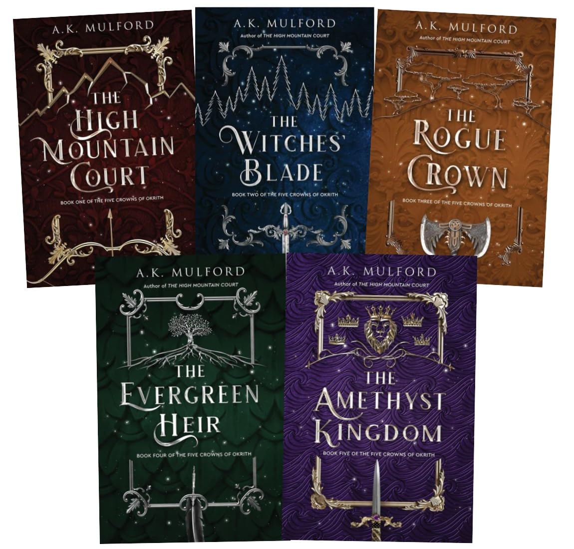 The Five Crowns of Okrith Series 5 Books Set - The High Mountain Court ...