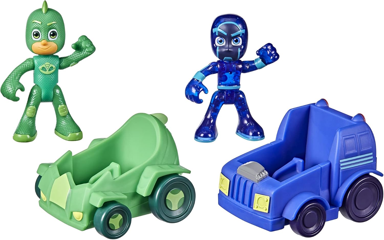 Amazon.com: PJ Masks Gekko vs Night Ninja Battle Racers Preschool Toy ...