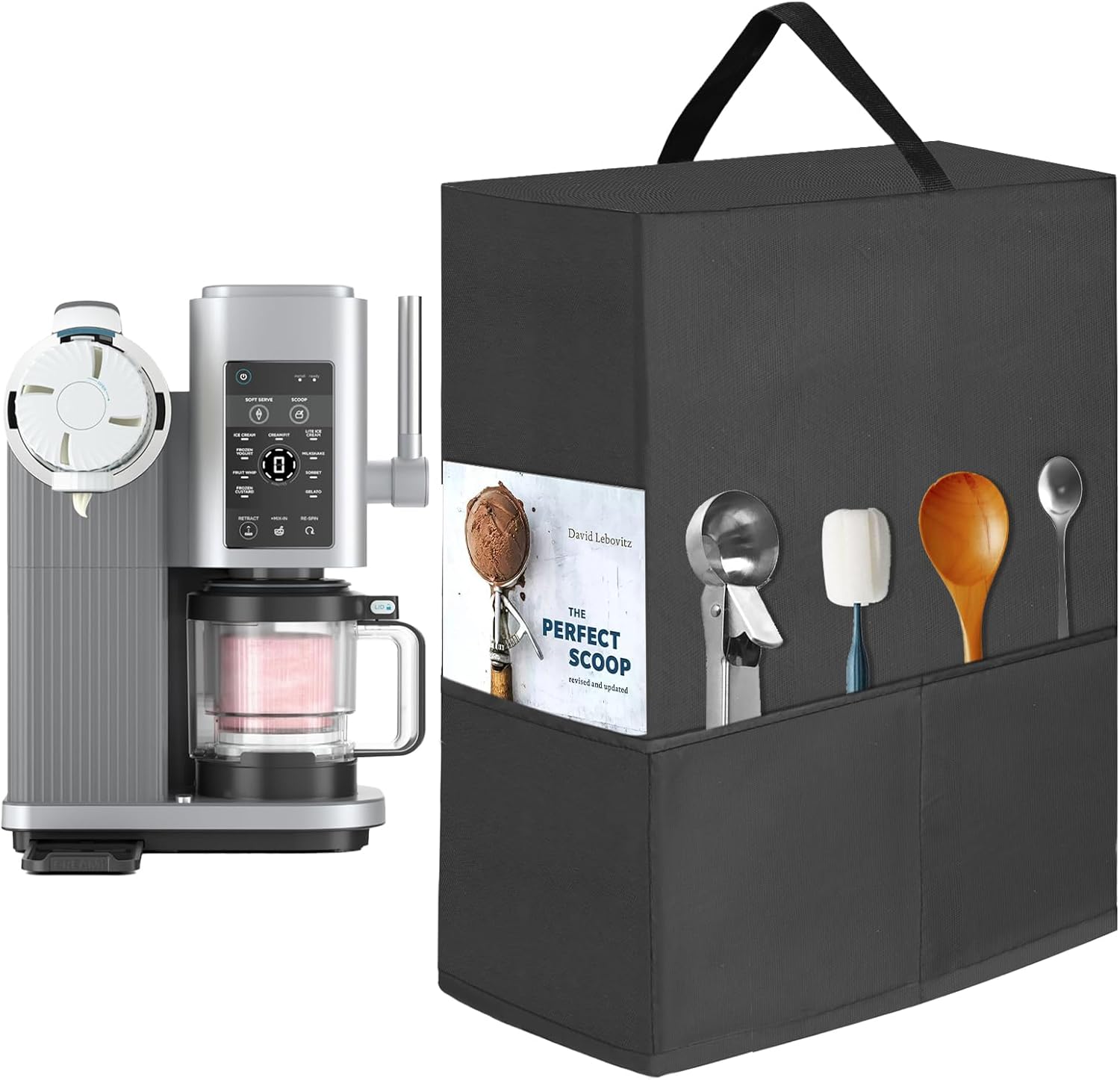 Amazon.com: Ice Cream Machine Dust Cover,Ice Cream Machine Cover Swirl ...