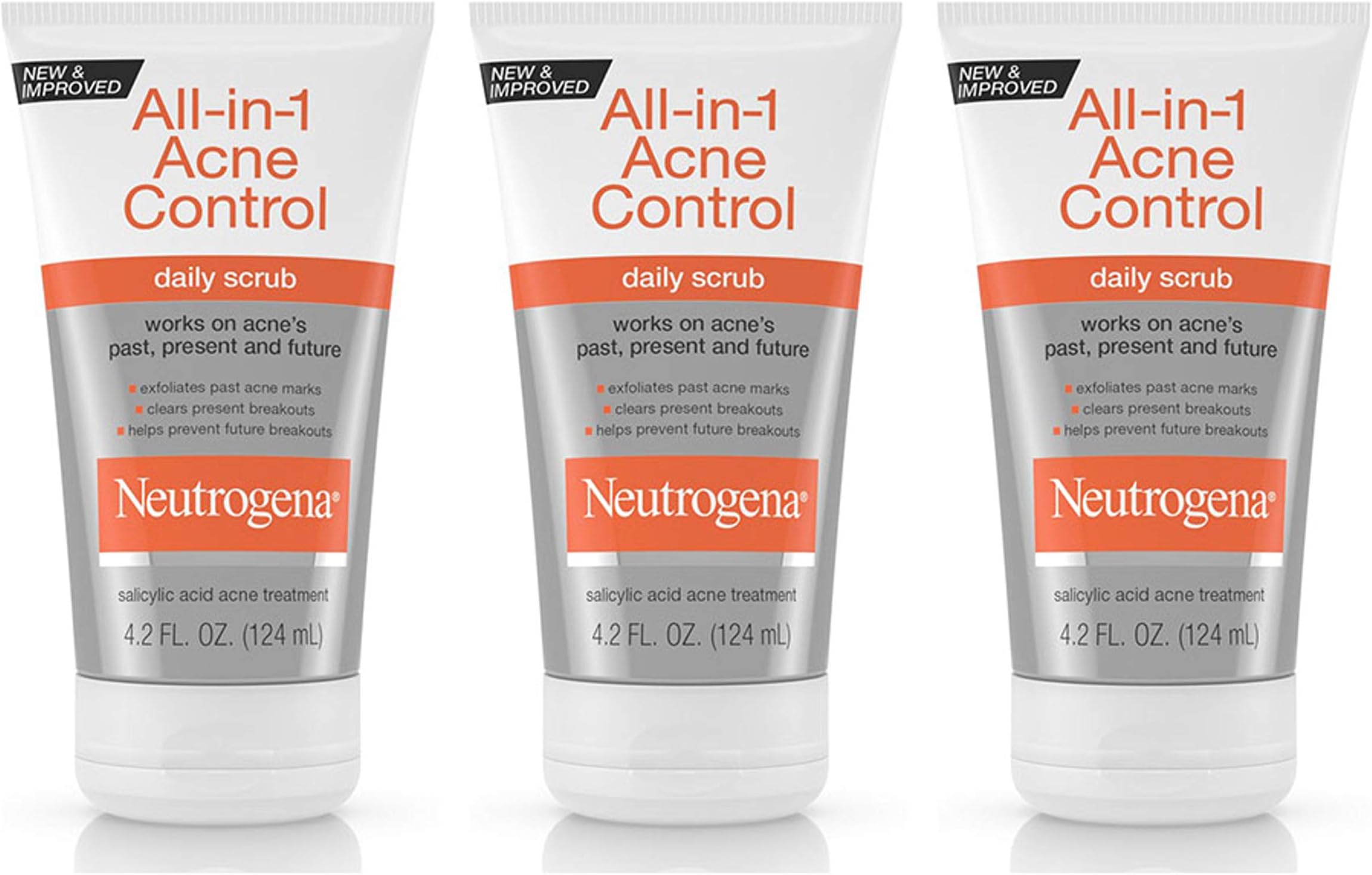 Amazon.com: Neutrogena All-In-1 Acne Control Daily Face Scrub to ...
