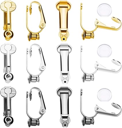 Amazon.com: 18 Pieces Clip-on Earrings Converter Components with Post ...