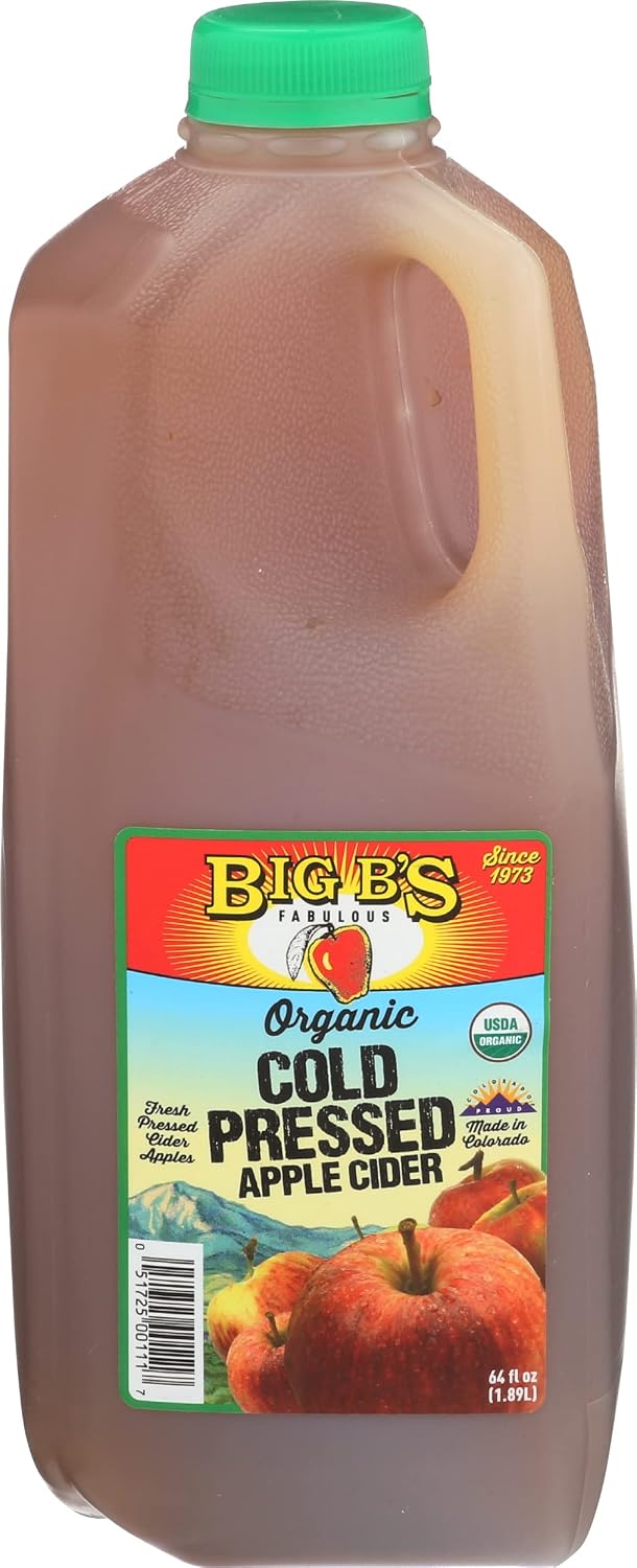 Amazon.com : Big B'S Organic Unpasteurized Apple Cider, 64 Fz : Grocery ...