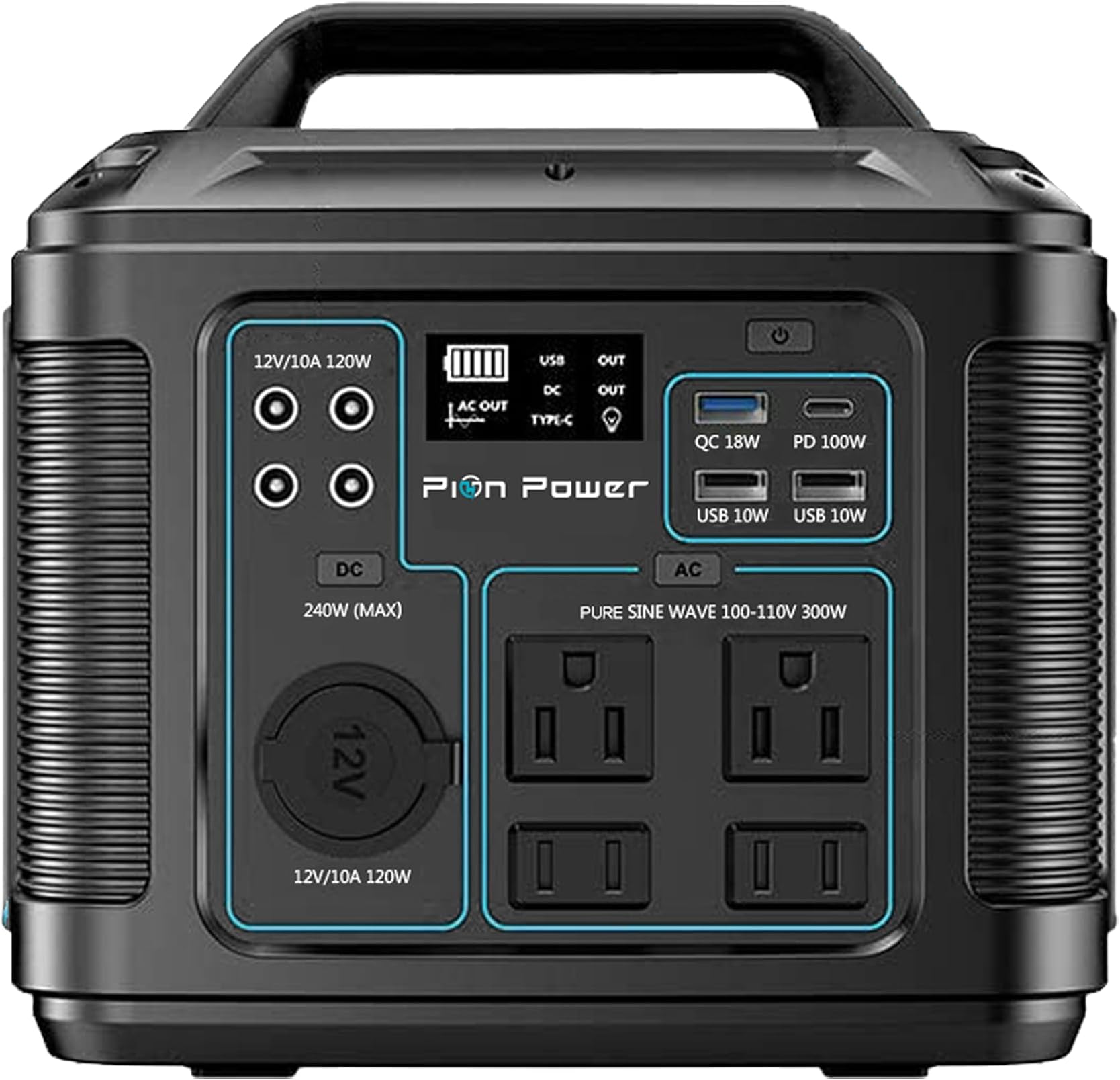 Amazon.com : Pion Power P302 portable power station 300W/296Wh solar ...