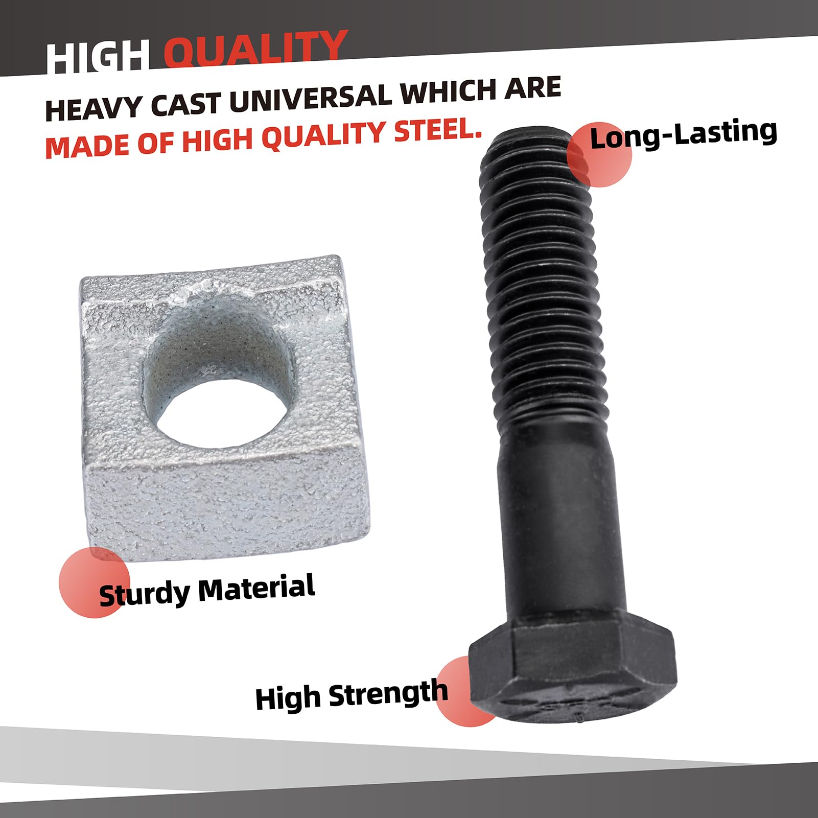 Snapklik.com : 10 Pack Trailer Wheel Rim Bolts & Clamps For Mobile Home