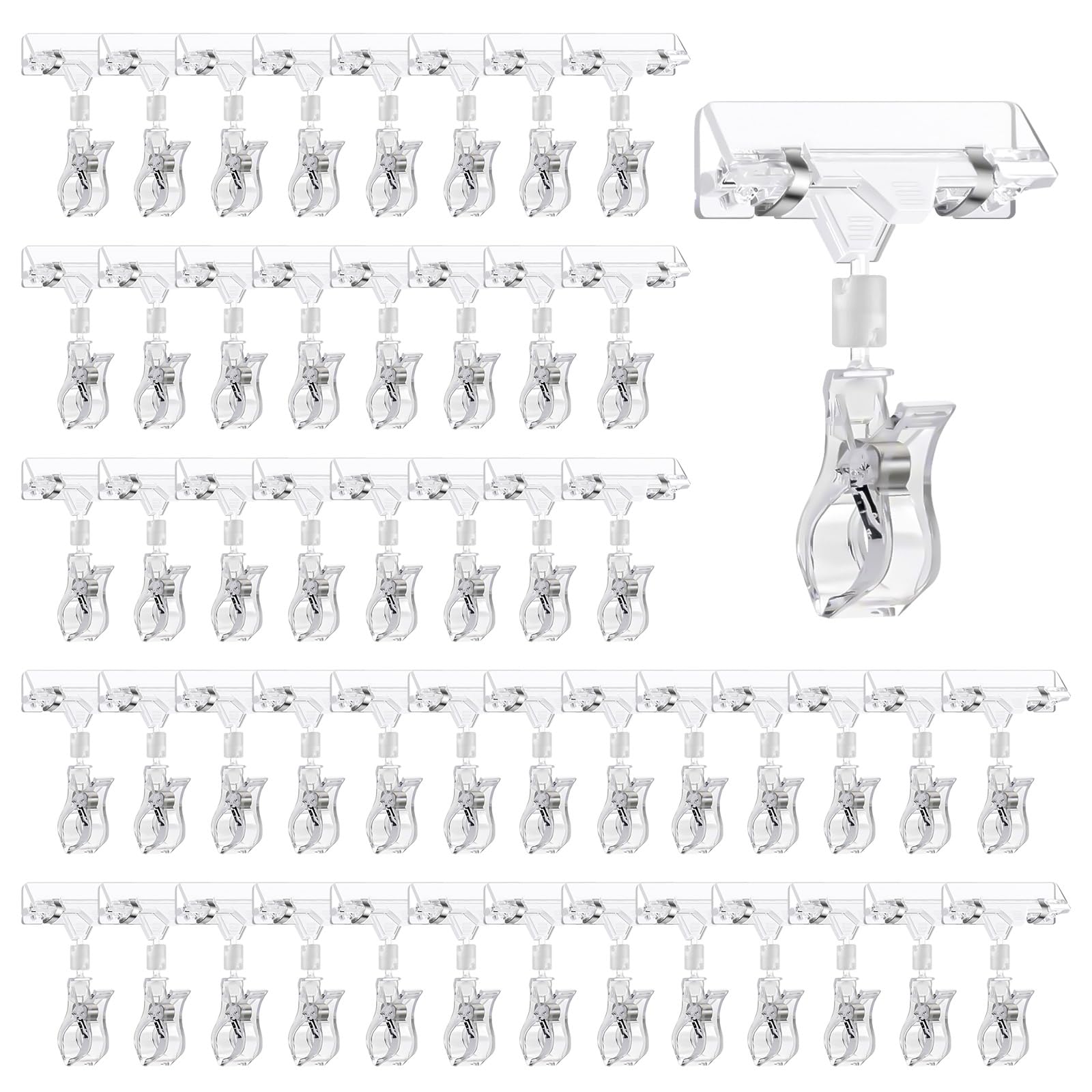 Amazon.com: CHODIOS 50 Pcs Sign Clips Merchandise Sign Clip Rotatable ...
