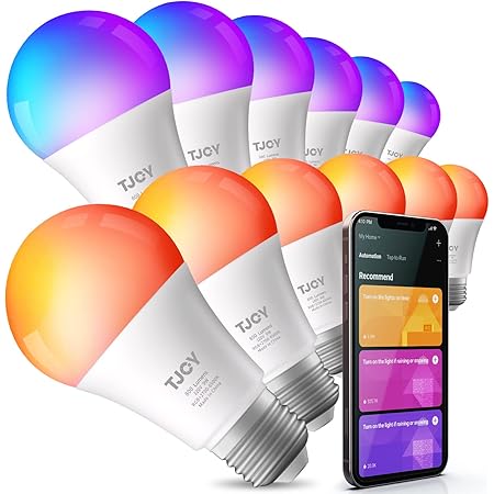 Amazon.com: GE CYNC Smart LED Light Bulbs, Color Changing, Bluetooth ...