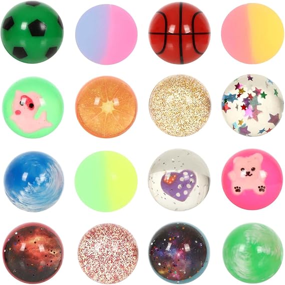 Amazon.com: Small Bouncy Balls for Kids Treasure Box Toys for Kids ...