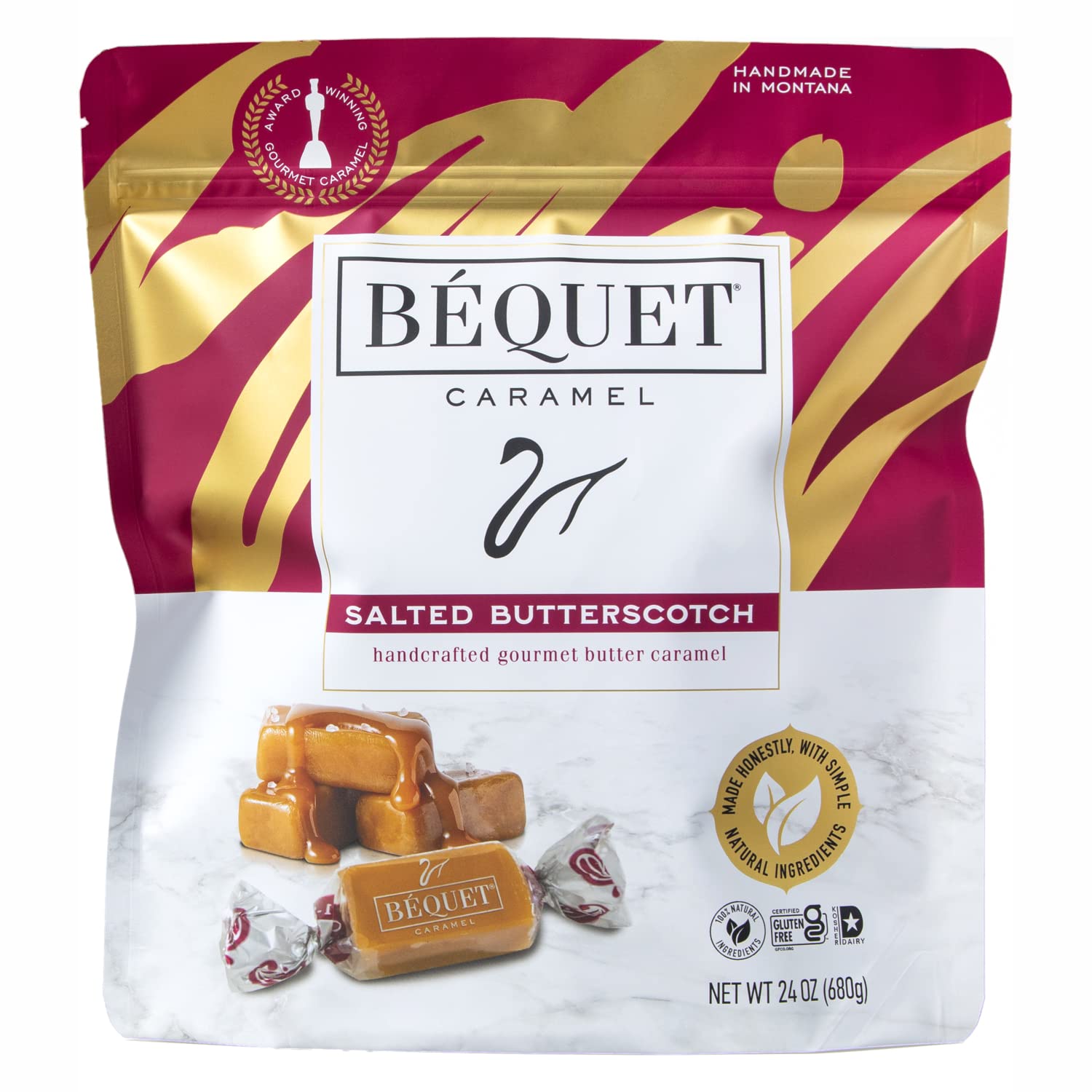 Amazon.com : Béquet Salted Butterscotch Caramels – Soft, Individually ...
