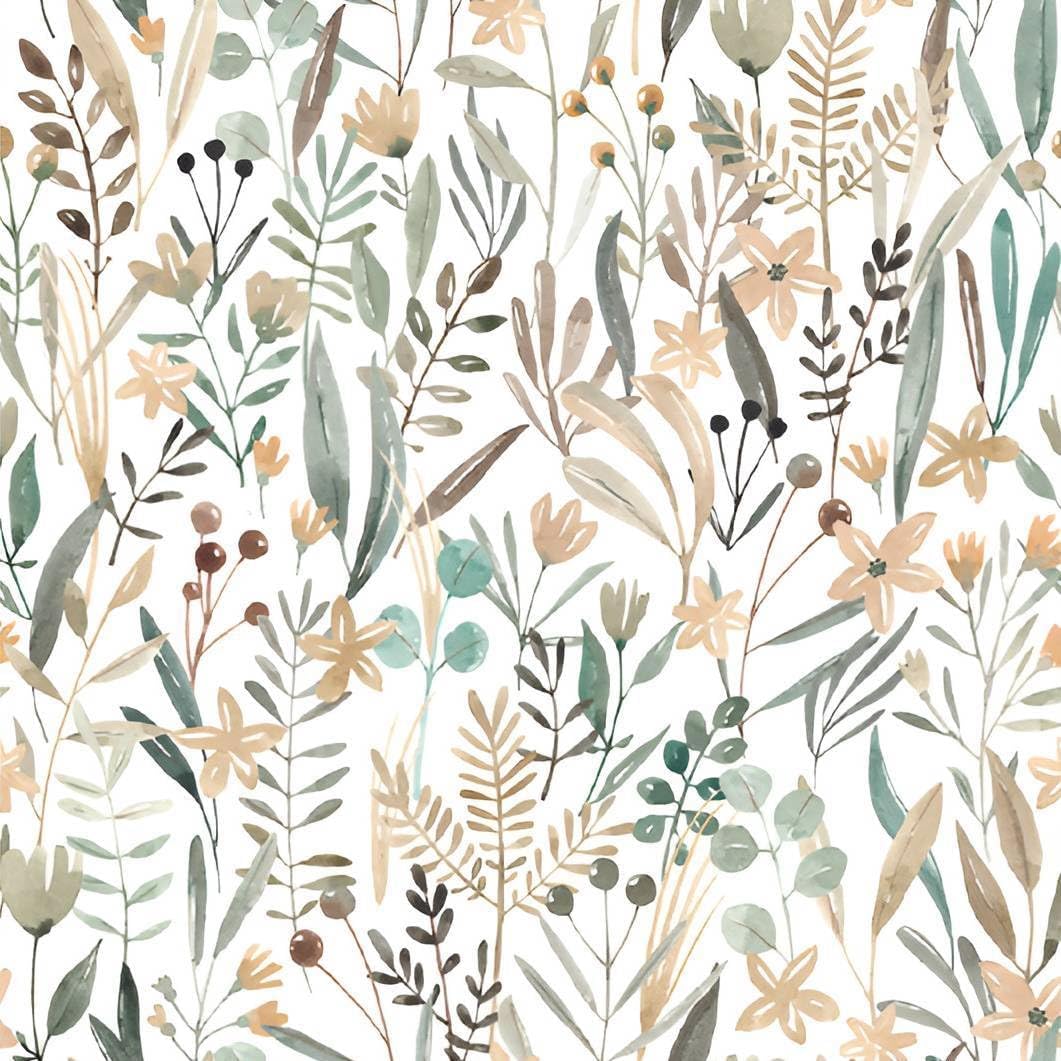 Floralplus Boho Wallpaper Peel and Stick Floral Removable Wallpaper ...