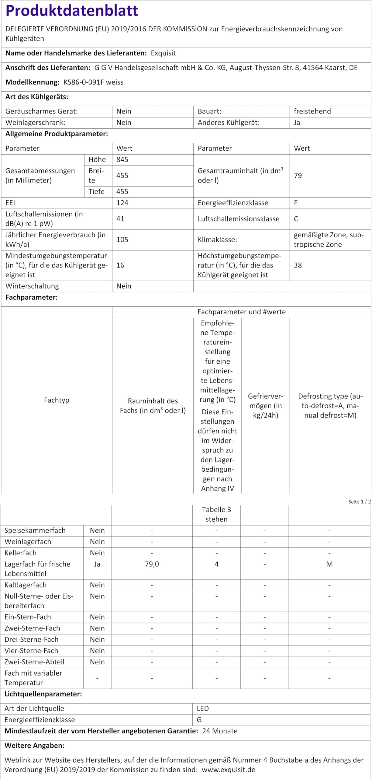 homeX CS1014-W Fridge | 90 L Total Net Capacity | Freestanding | Cool ...