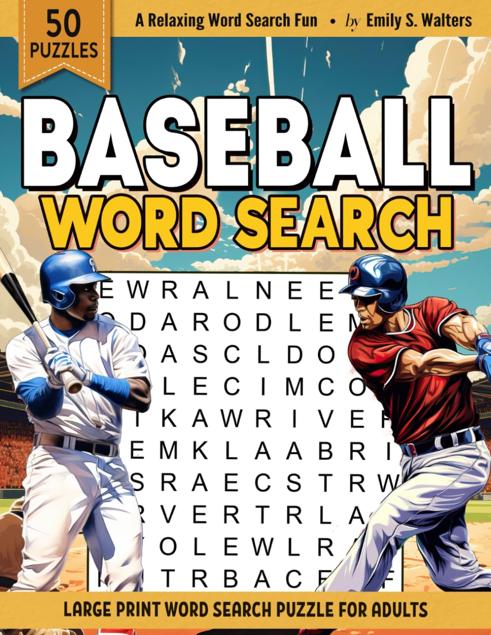 Amazon.com: Baseball Word Search: Large Print Baseball Themed Word Find ...
