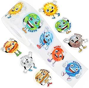 Amazon.com: JarThenaAMCS 500Pcs Solar System Stickers Educational ...