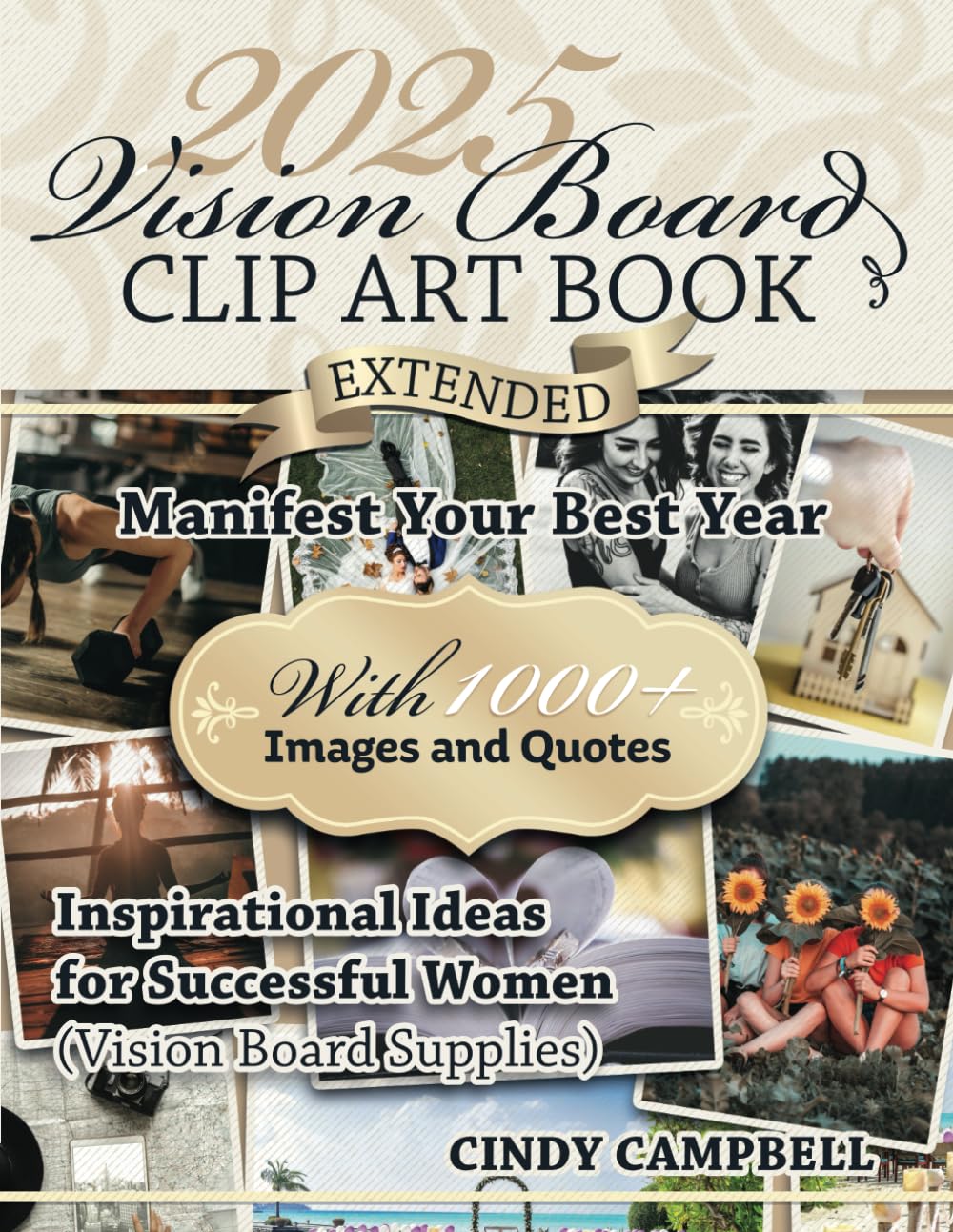 2025 Vision Board Clip Art Book: Manifest your best year with 1000 ...
