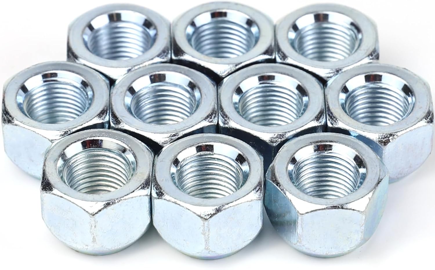 Amazon.com: Wogomz 10PCS 1/2-20 Inch Trailer Lug Nuts, Zinc Plated 509 ...