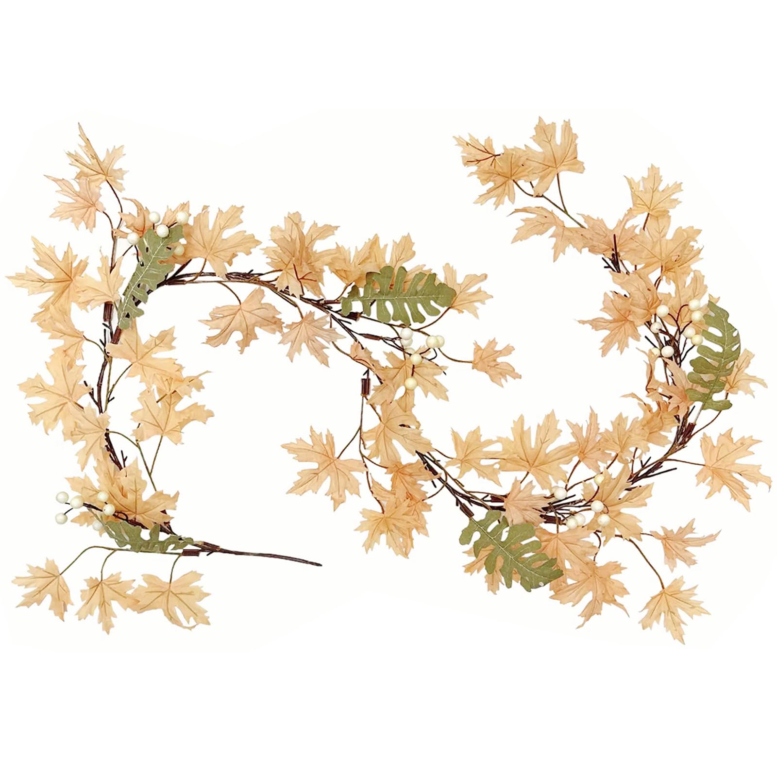 Amazon.com: Apragaz Fall Leaf Garland, 6 Ft Fall Garland for Mantle ...