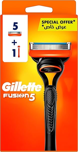 Gillette Fusion Handle + 5 Blades : Buy Online at Best Price in KSA ...
