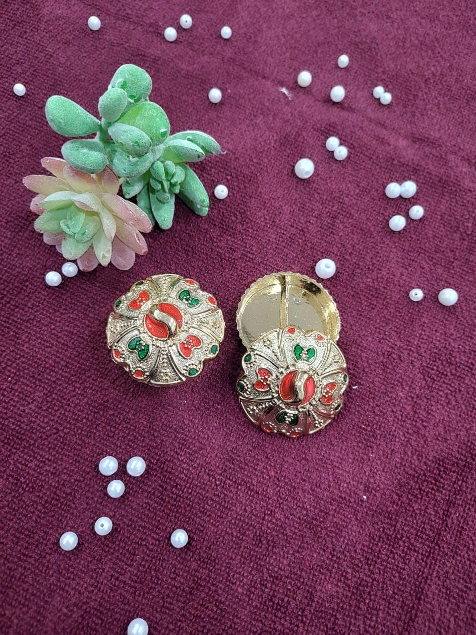 Sellplus Tilak Box Gift Fancy Set Pooja Articles Gifting Sindoor Dibbi ...