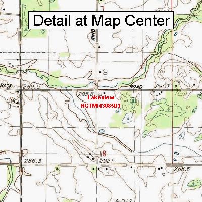Amazon.com : USGS Topographic Quadrangle Map - Lakeview, Michigan ...