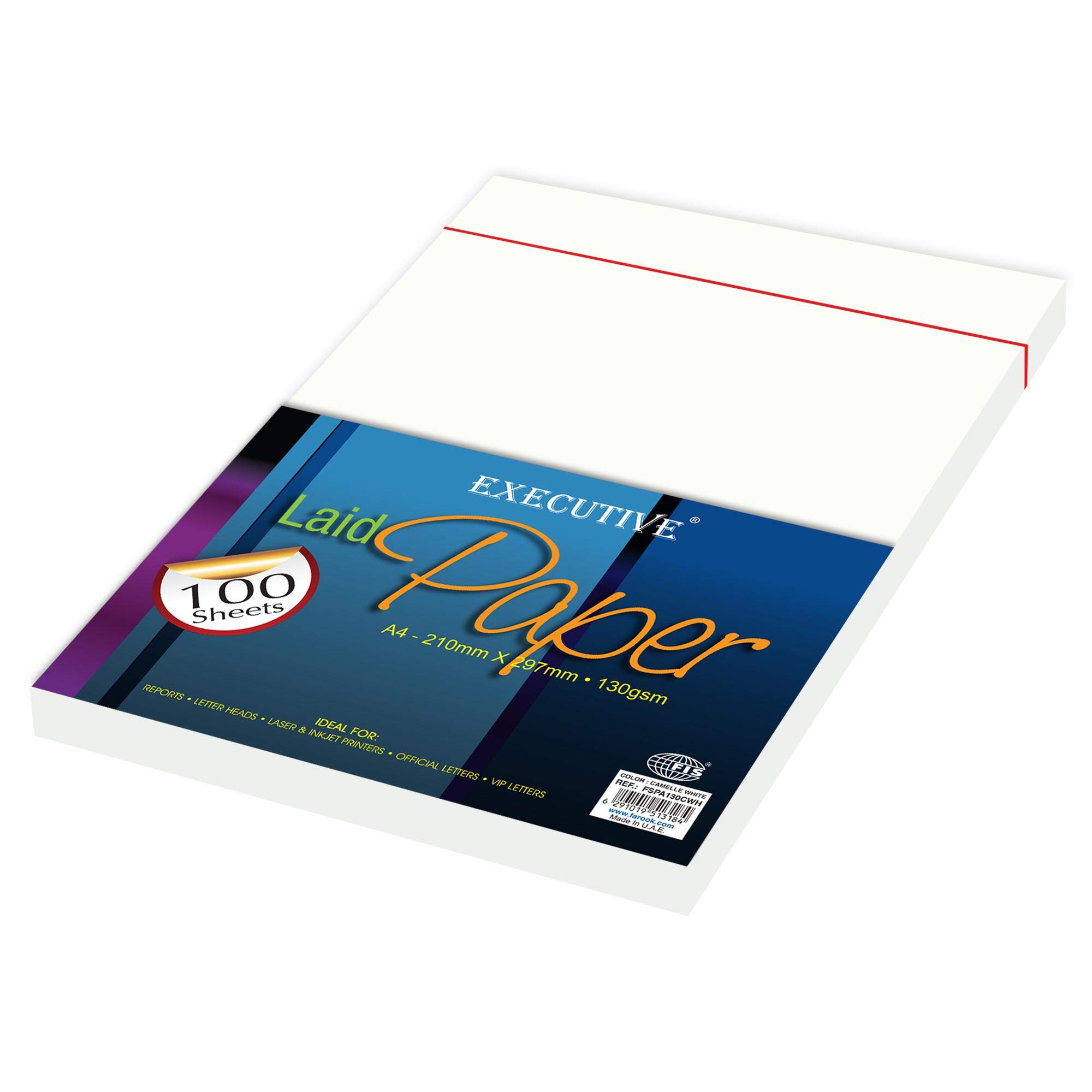 FIS Executive Laid Bond Paper, 250 Sheets, 100 Gsm, Corona, 06/23/2024
