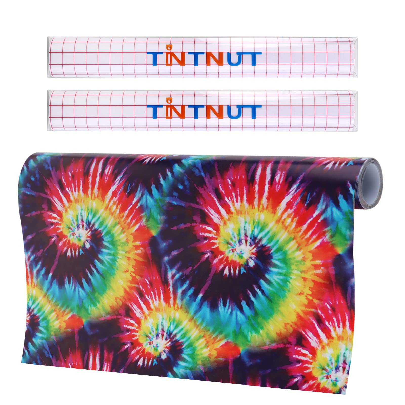Amazon.com: Tintnut Tie Dye Permanent Vinyl Roll - 12 inch x 5ft ...