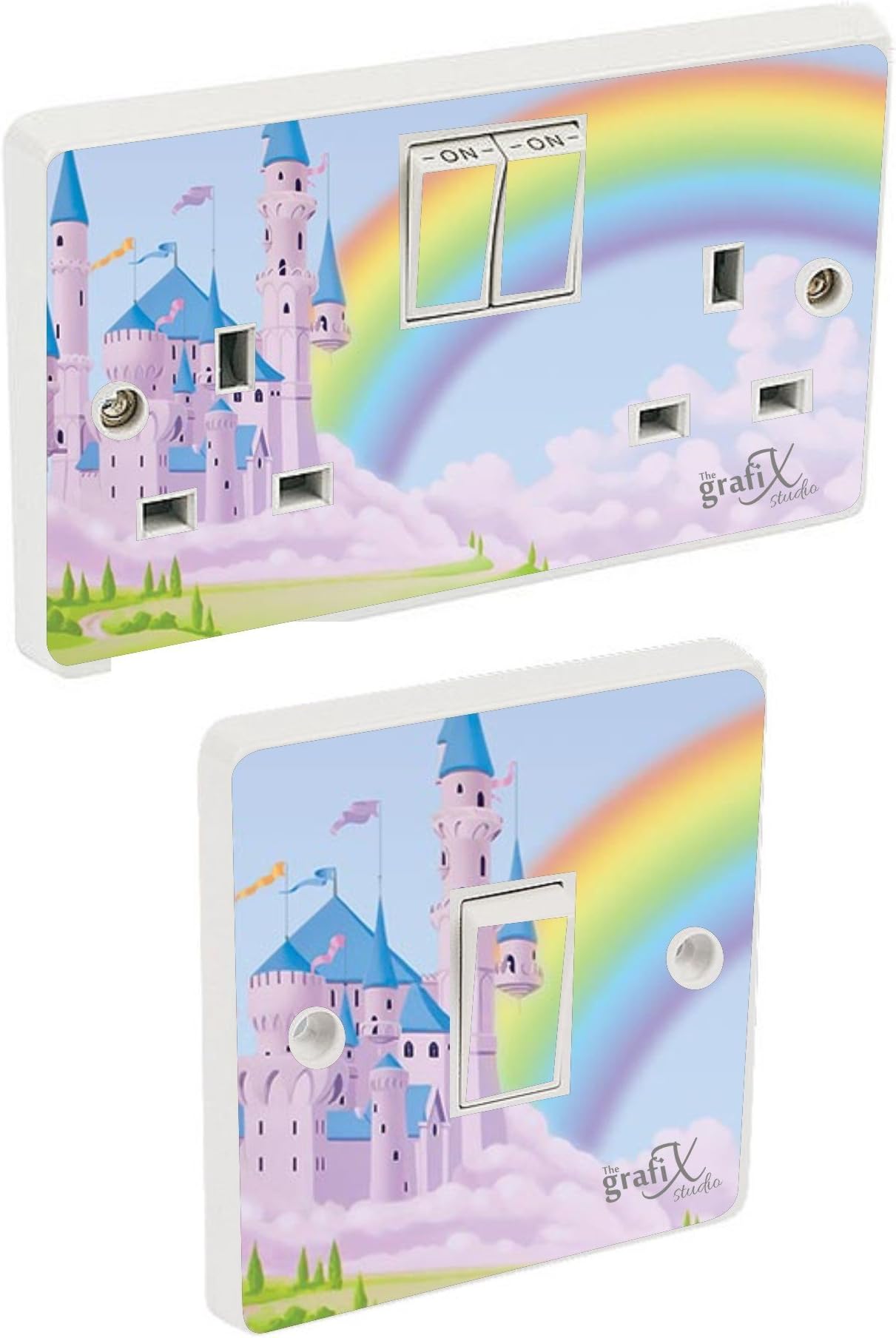the grafix studio Silver Sequin Light Switch & Double Socket Sticker ...