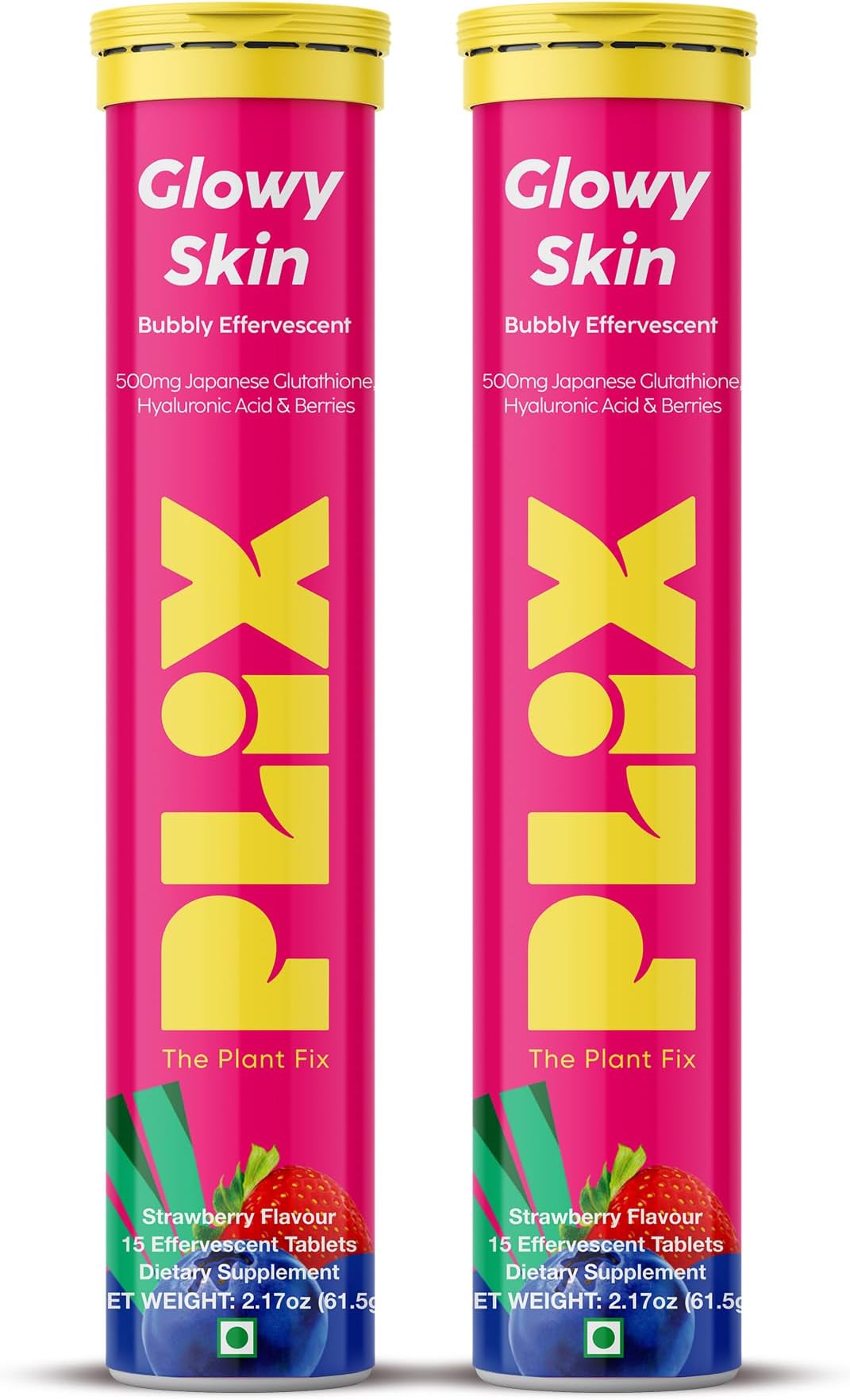 Amazon.com: PLIX Glutathione Supplement 500mg Effervescent Tablets with ...