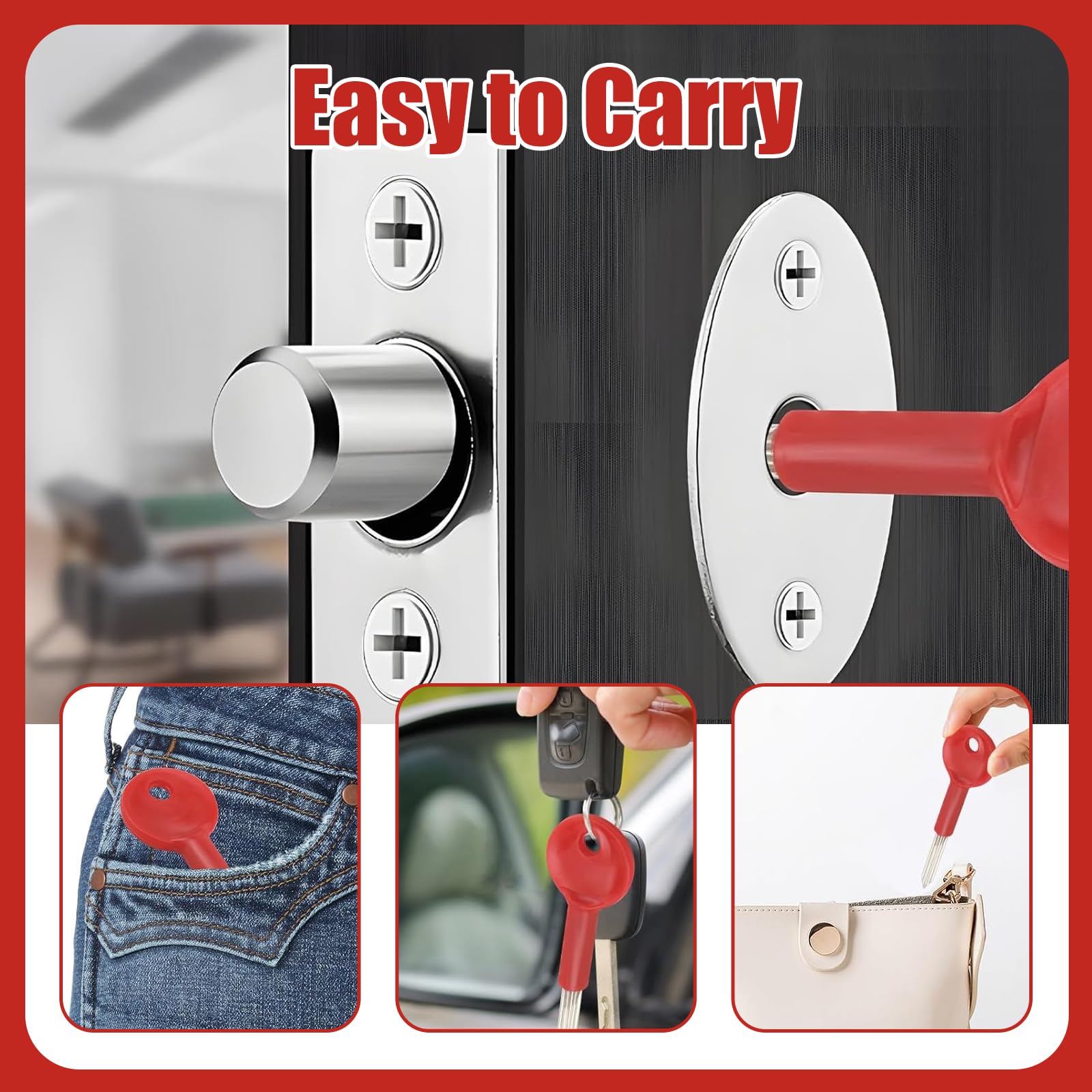 Fire Key Security Rack Bolt Keys Universal 2 Pack - Brass & Zinc Star Key