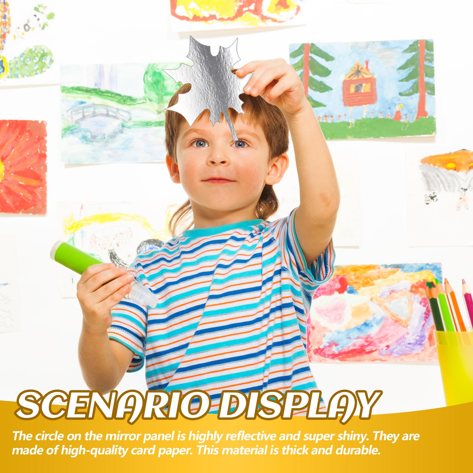 Snapklik.com : 50 Sheets Silver Cardstock 12 X 12 Glitter Shimmer ...