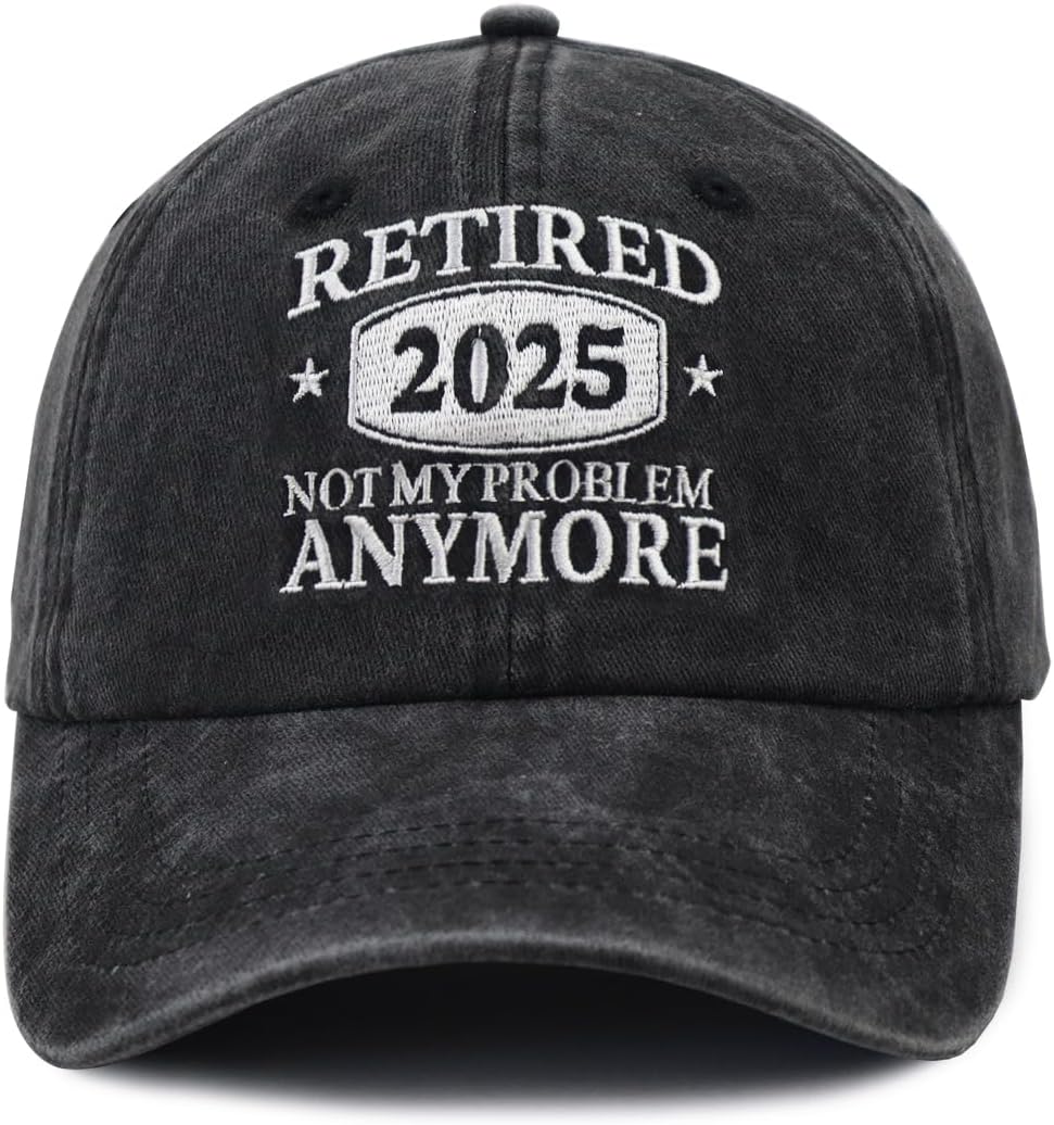 Retirement Gifts for Women Men, Retired 2025 Hat, Retirement ...