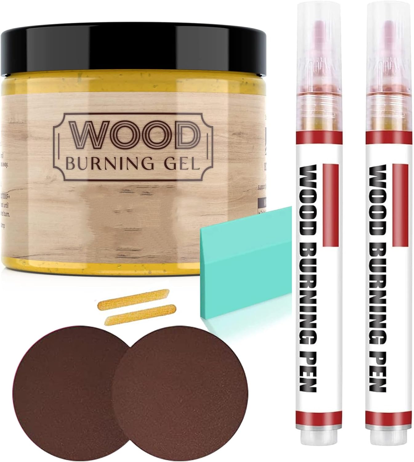 Amazon.com: 1DFAUL Wood Burning Paste Pen Kit, 4OZ Wood Burning Gel ...