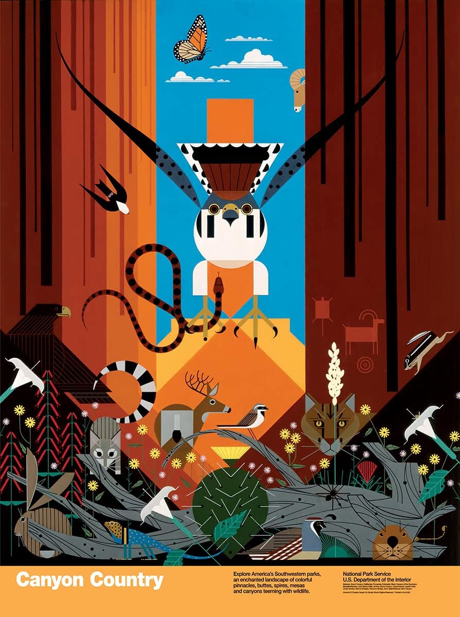 Amazon.com: Charley Harper Poster "Isle Royale": Prints: Posters & Prints