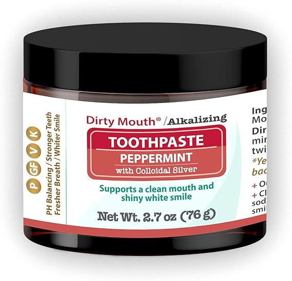 Amazon.com: Dirty Mouth Natural Alkalizing Toothpaste for Sensitive ...