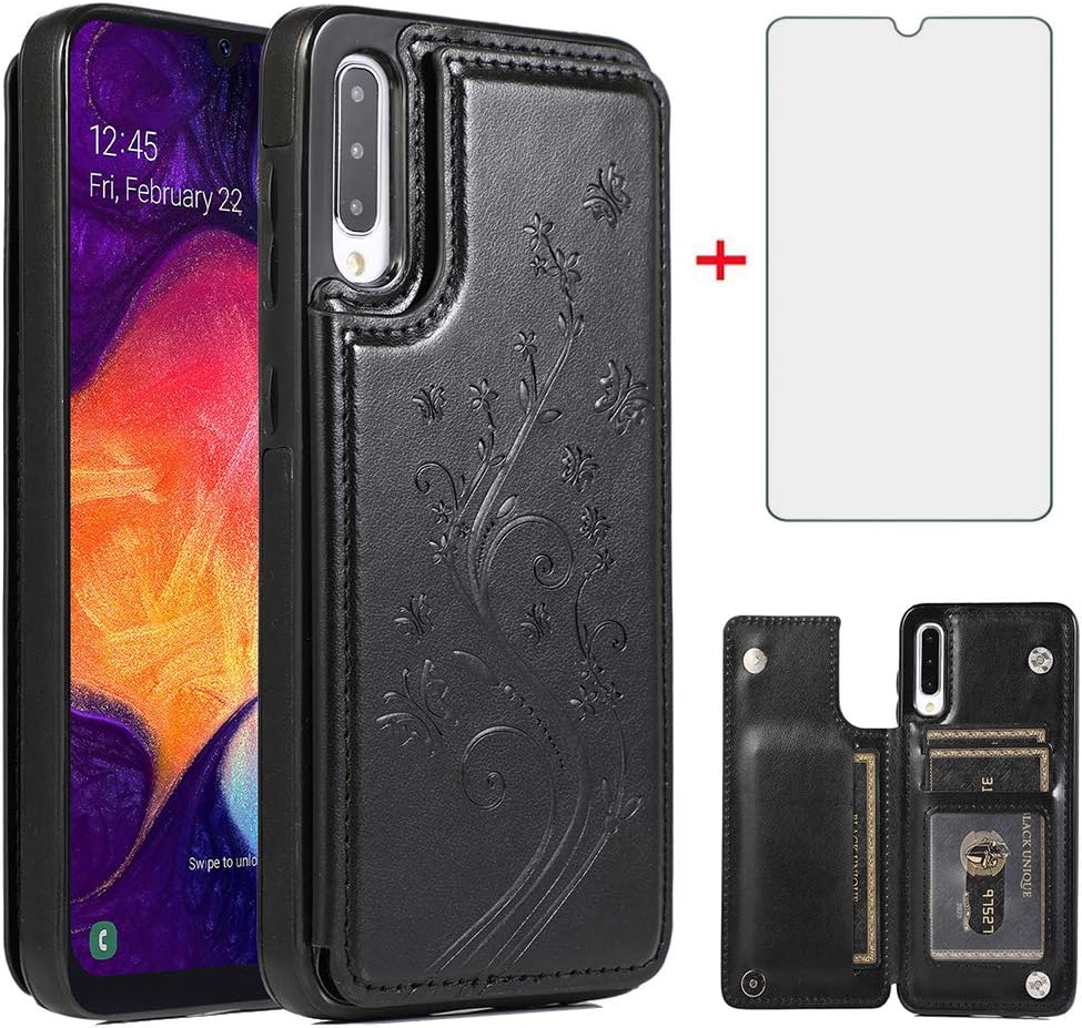 Amazon.com: Phone Case for Samsung Galaxy A50 with Tempered Glass ...