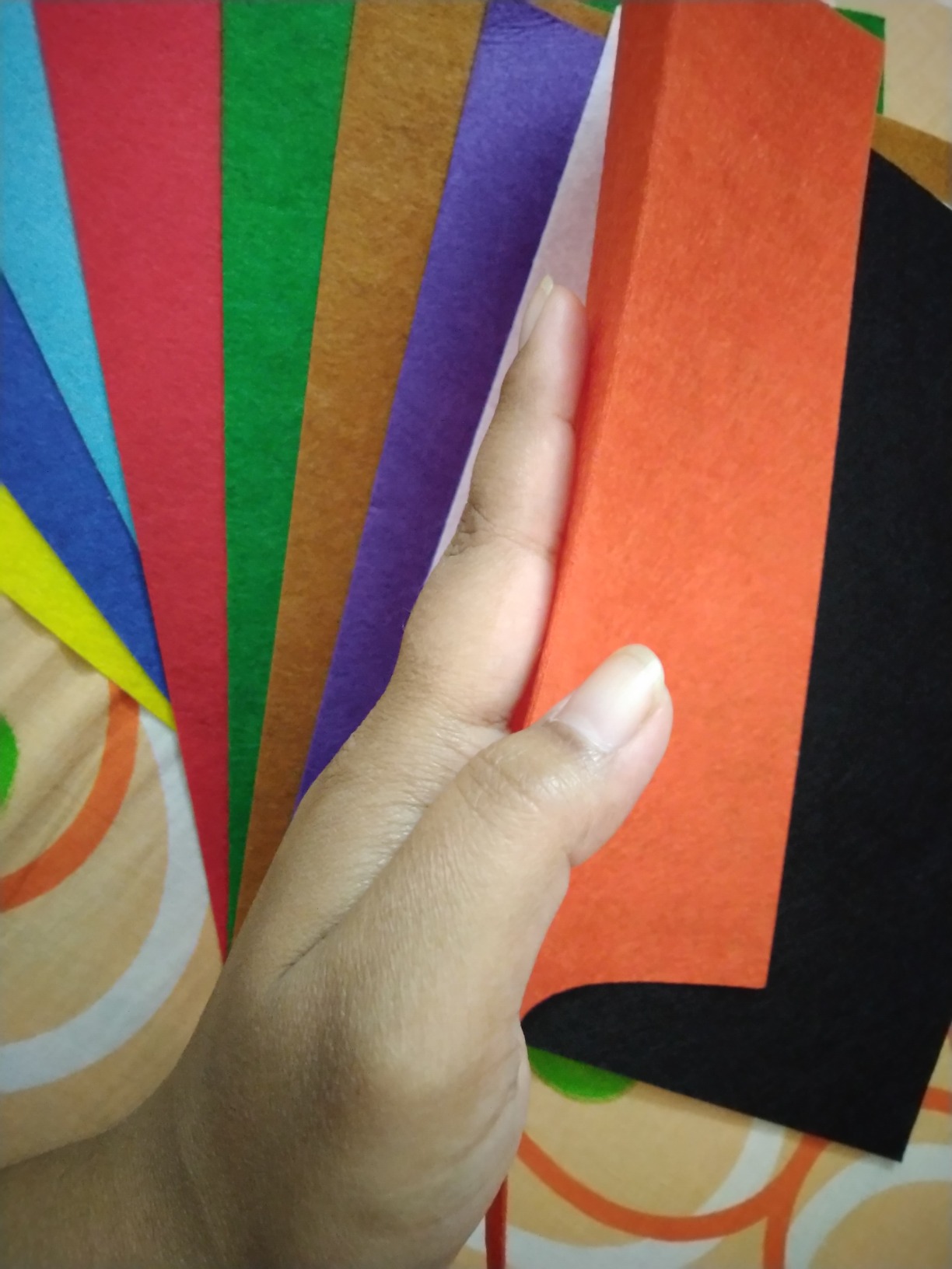 Saiyanshi Pack of 10 Bright A4 Size Multicolored Stiff Felt Sheet ...