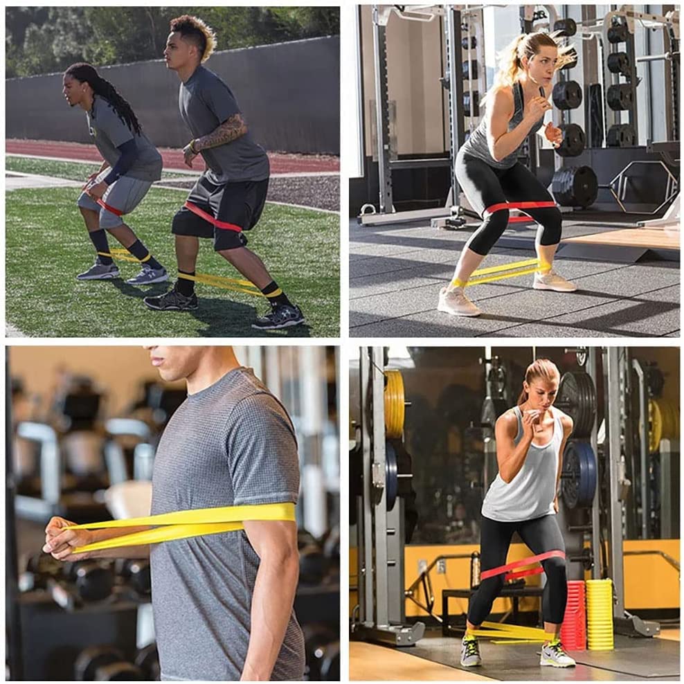 Elastic Bands Various Resistance Loop Bands Muscle Strengthening ...