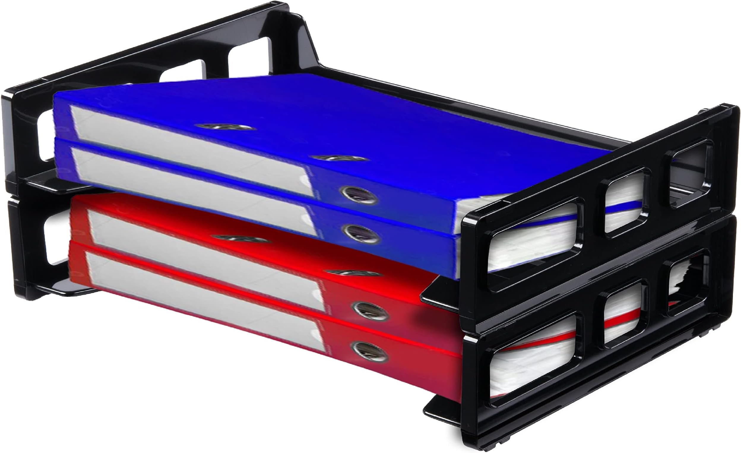 Amazon.com: 1InTheOffice Desk Organizer Tray, Stackable Paper Tray ...