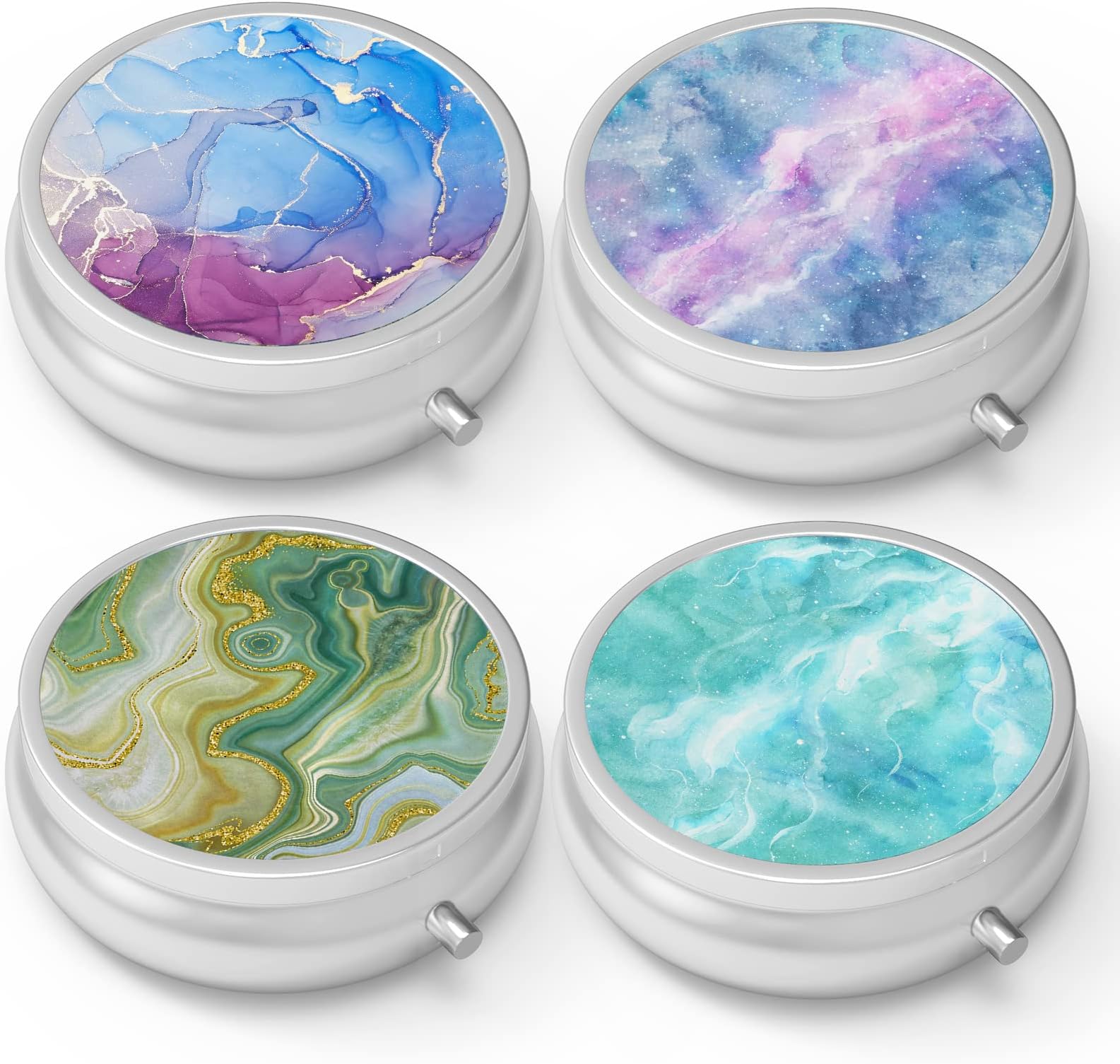 Amazon.com: 6Pcs Elegant Pill Box Case, CREATIEE-PRO Portable Medicine ...
