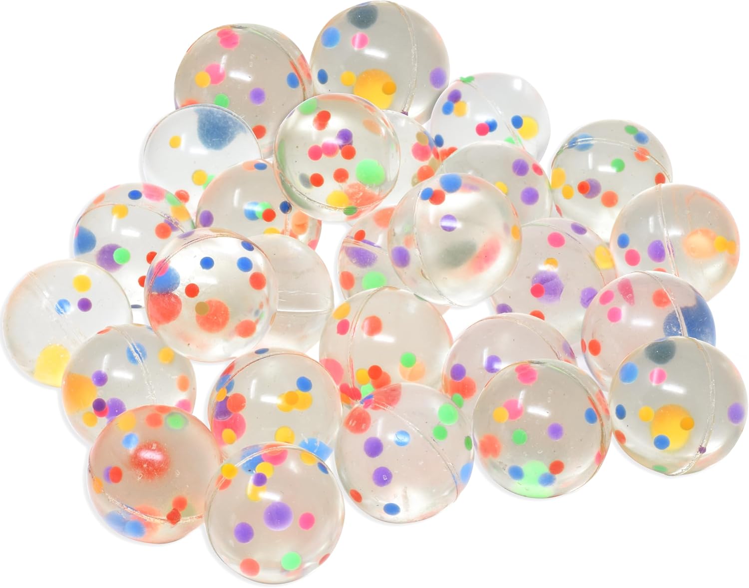 Amazon.com: 25 Bouncy Balls for Kids Party Favors | Colorful Jelly ...