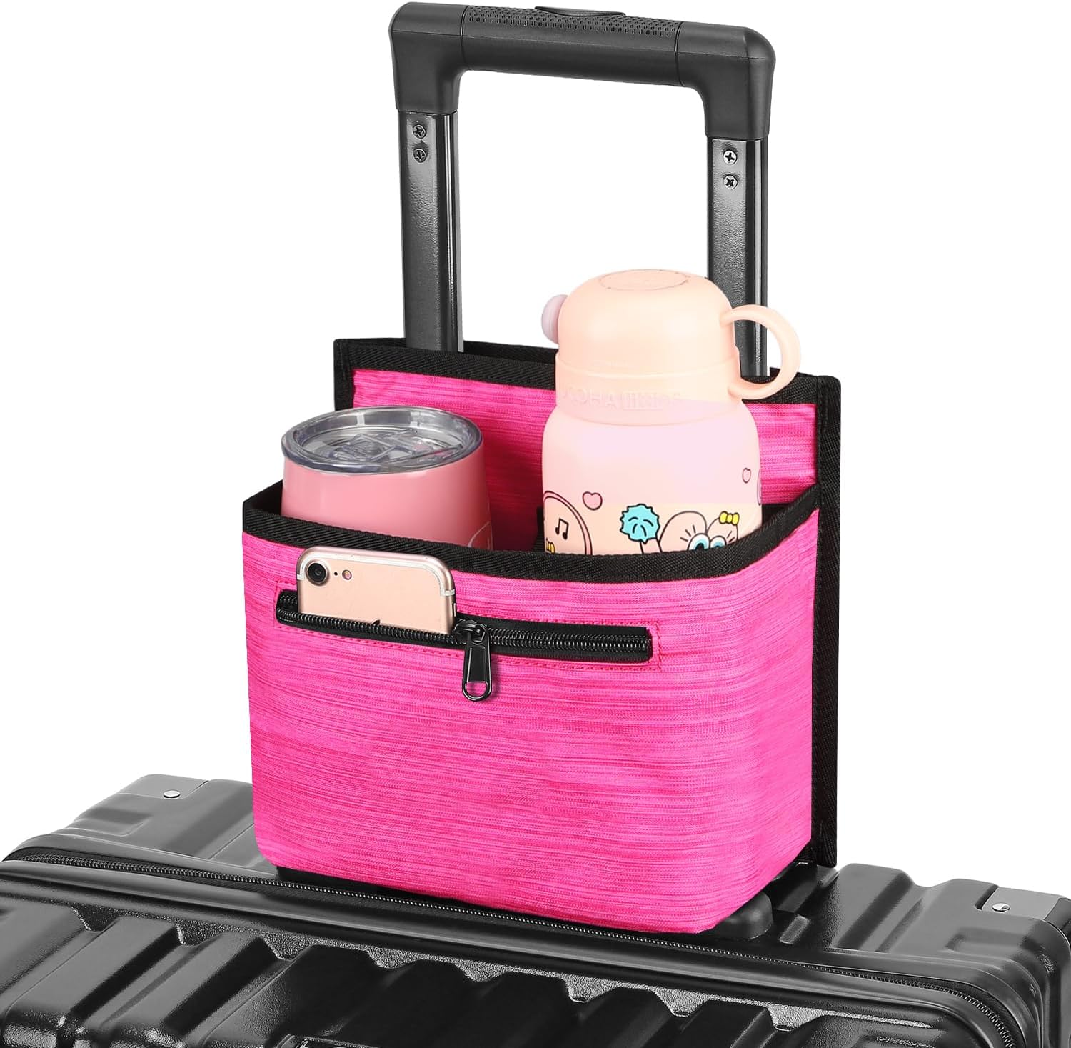 Amazon.com: ZHCHG Luggage Travel Cup Holder Attachment for Suitcase ...