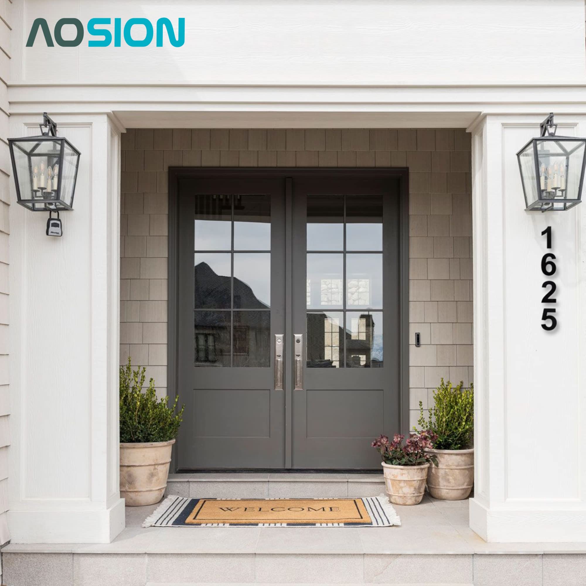Snapklik.com : AOSION 8 Inch House Number,Floating Stainless Steel 304 ...