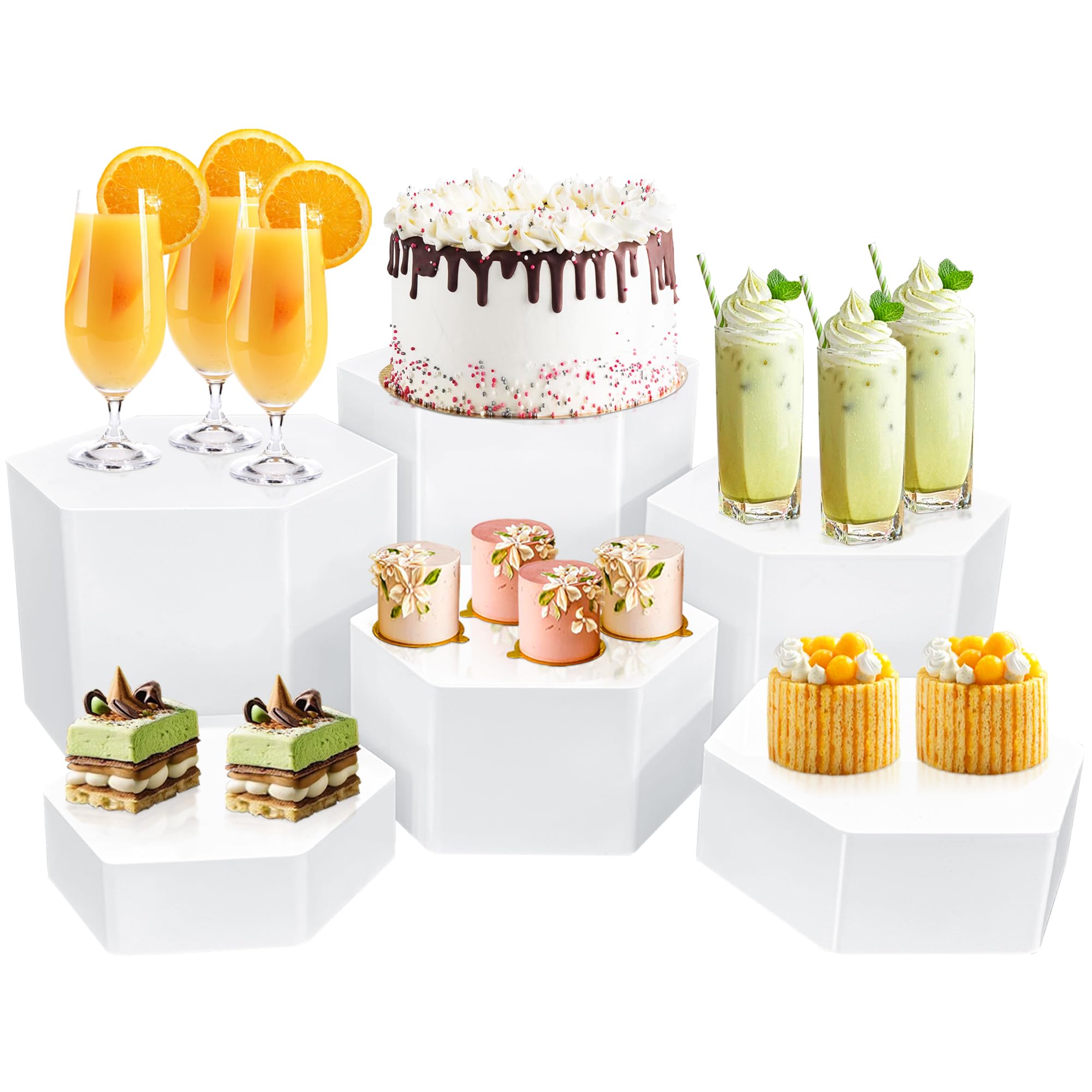 Amazon.com: koretech 6Pcs Buffet Risers, Food Risers for Buffet ...