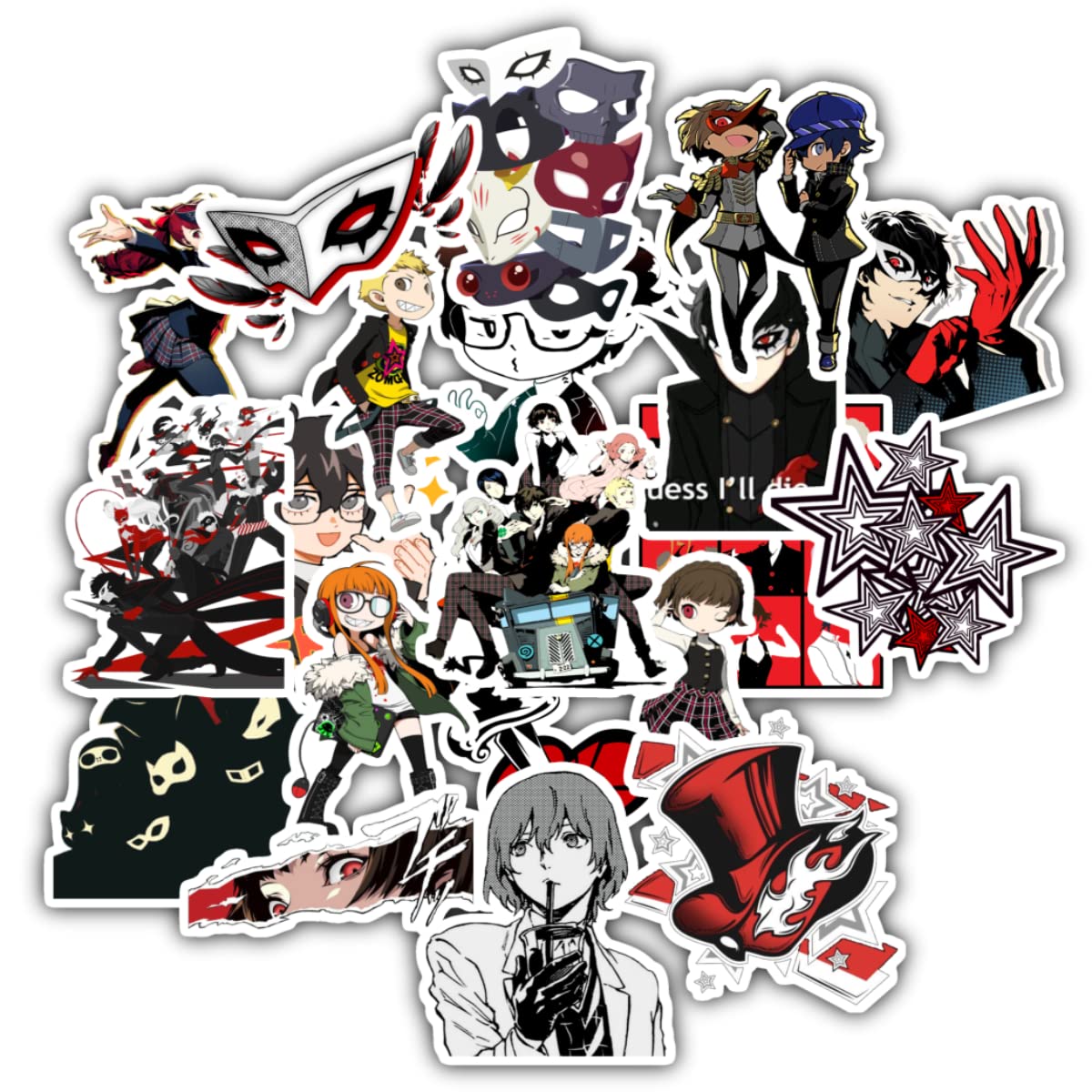 Amazon.com: BOLTSERVE 20 Pcs Stickers Packs 5 Vinyl of Decal Persona ...