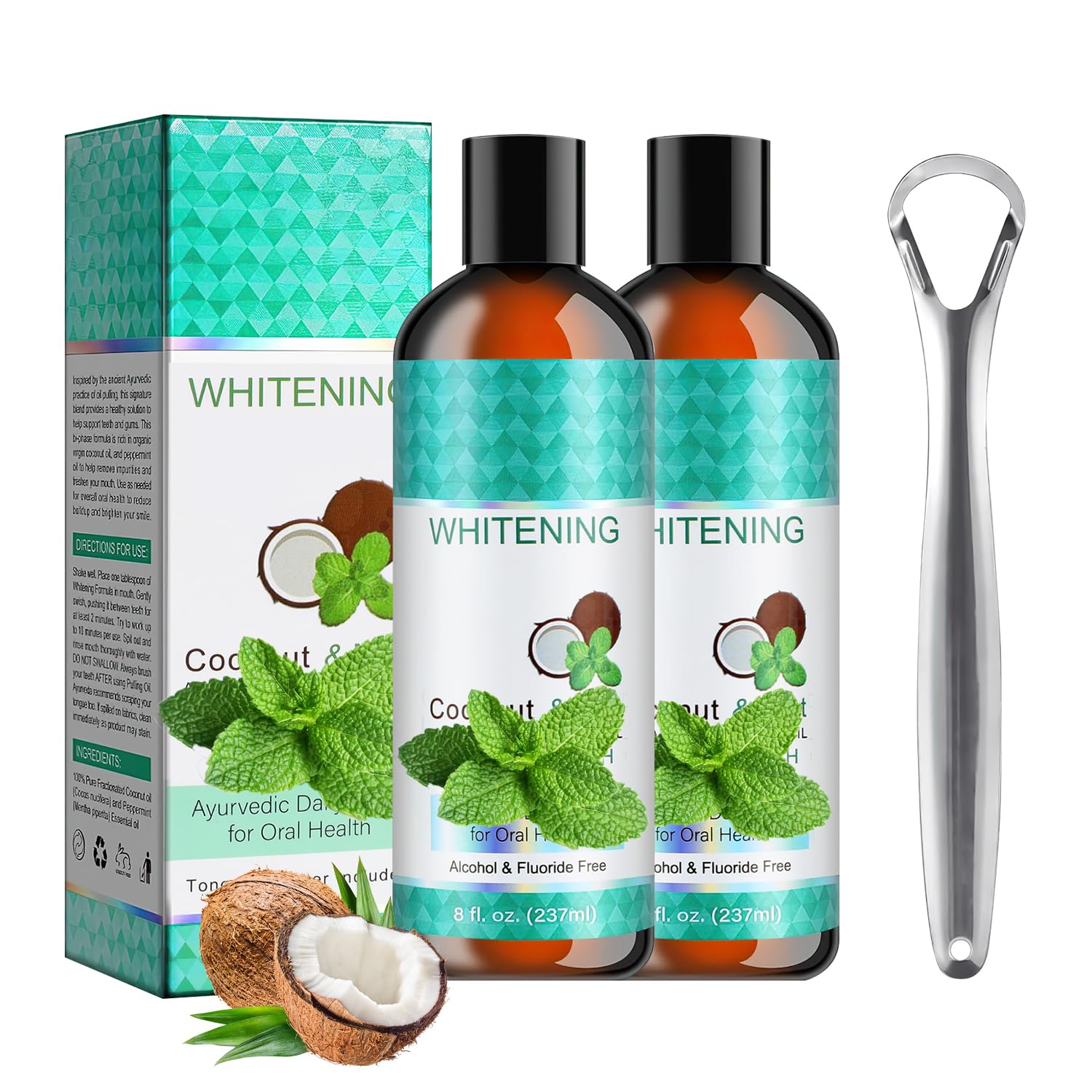 Amazon.com: 2PCS Coconut Pulling Oil,Coconut Pulling Oil for Teeth,Oil ...