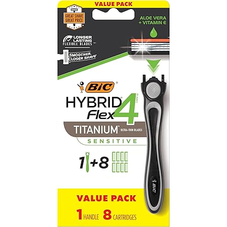 Amazon.com: BIC Hybrid 3 Comfort Disposable Razors for Men, 1 Handle ...