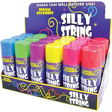 SKYTE® 6X Silly String Party Spray Birthday Wedding Celebration Crazy ...