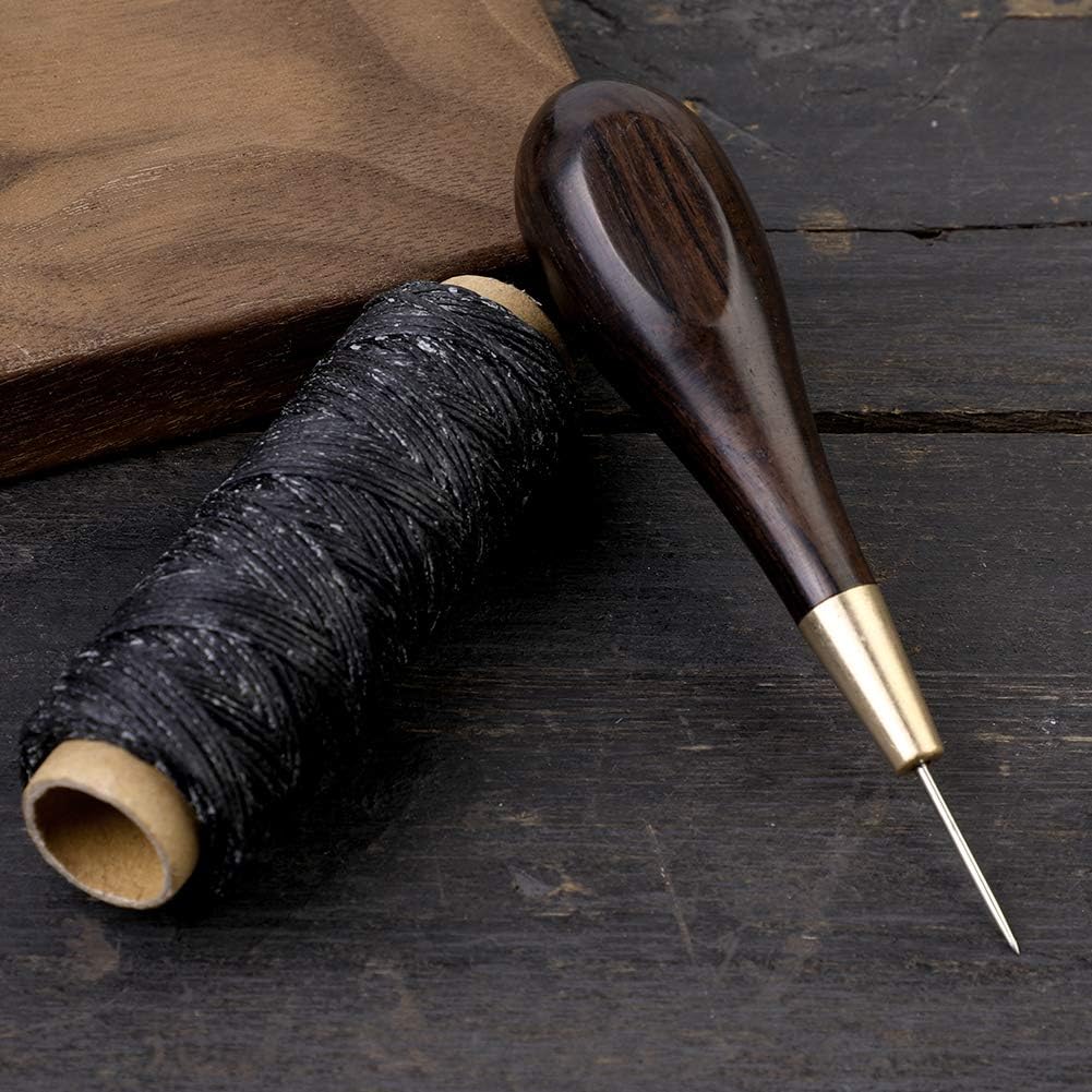 Buy DIUDUS Leather Wooden Handle Scratch Awl, Wooden Handle Scratch Awl ...