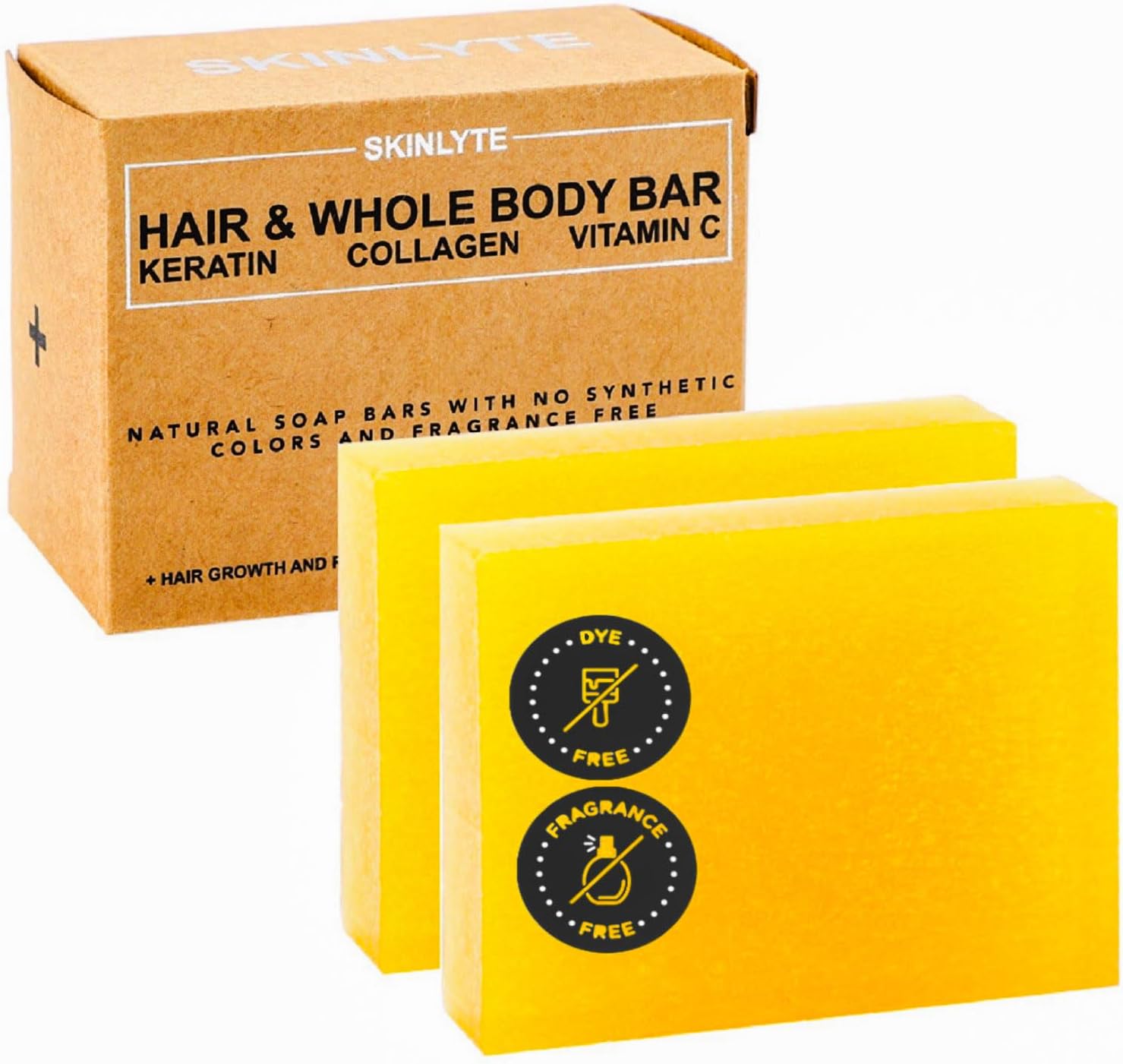 Amazon.com : SKINLYTE Natural Hair & Whole Body Bar Soap -Hair & Skin Treatment- Keratin ...