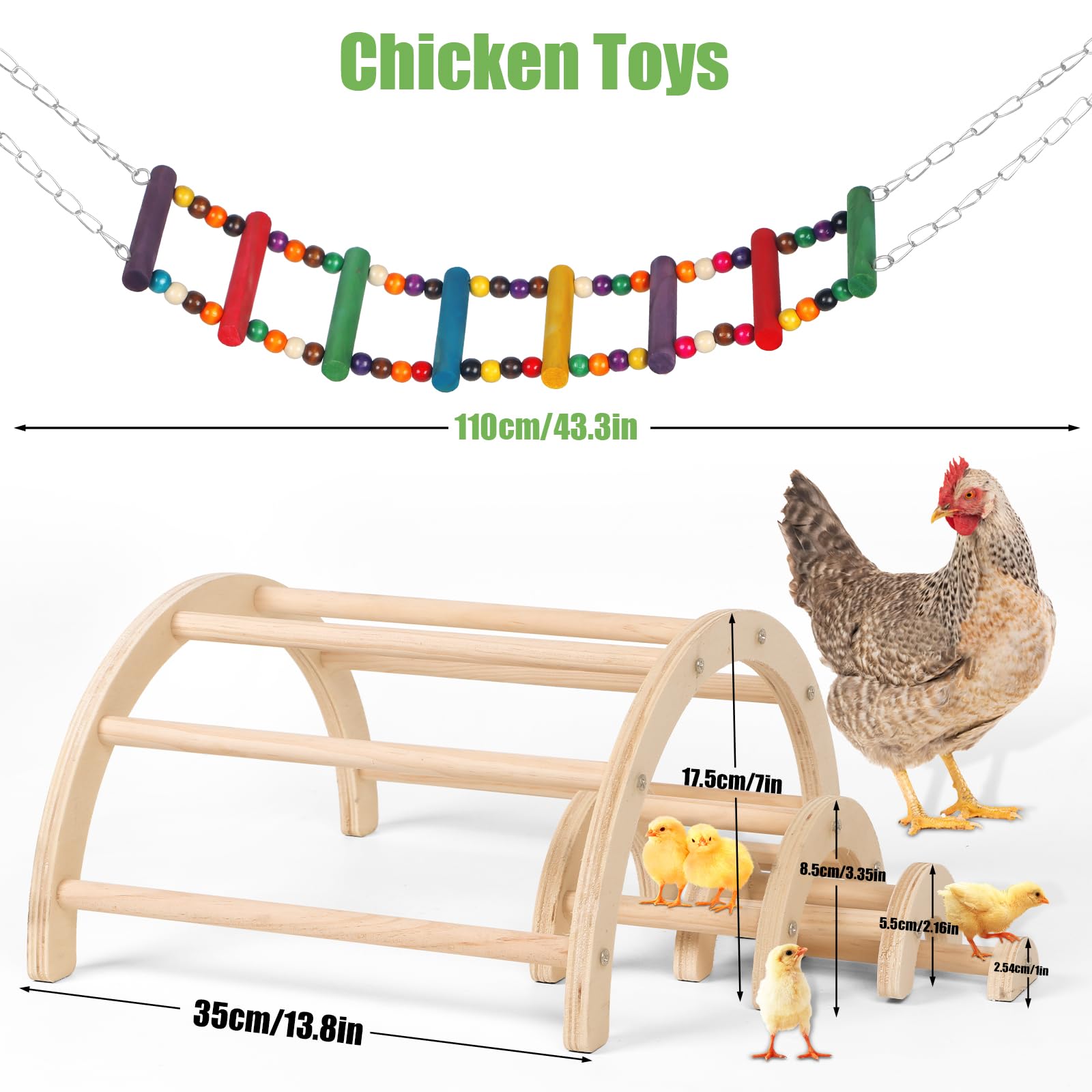 Snapklik.com : 10PCS Chicken Toys For Coop, Chicken Enrichment Toys ...