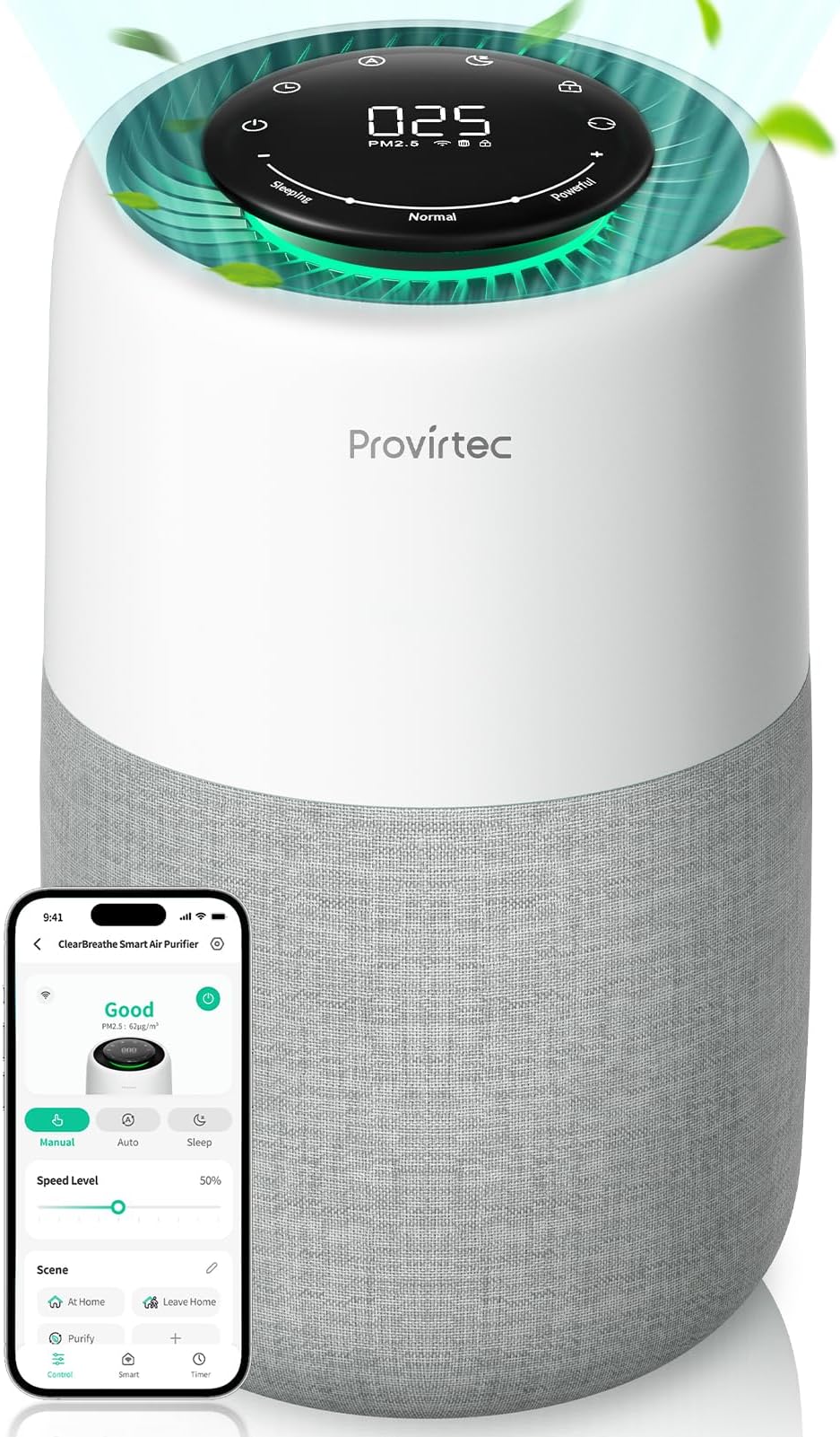 Amazon.com: Air Purifiers for Home Bedroom, ADTARK Air Cleaner with H14 ...