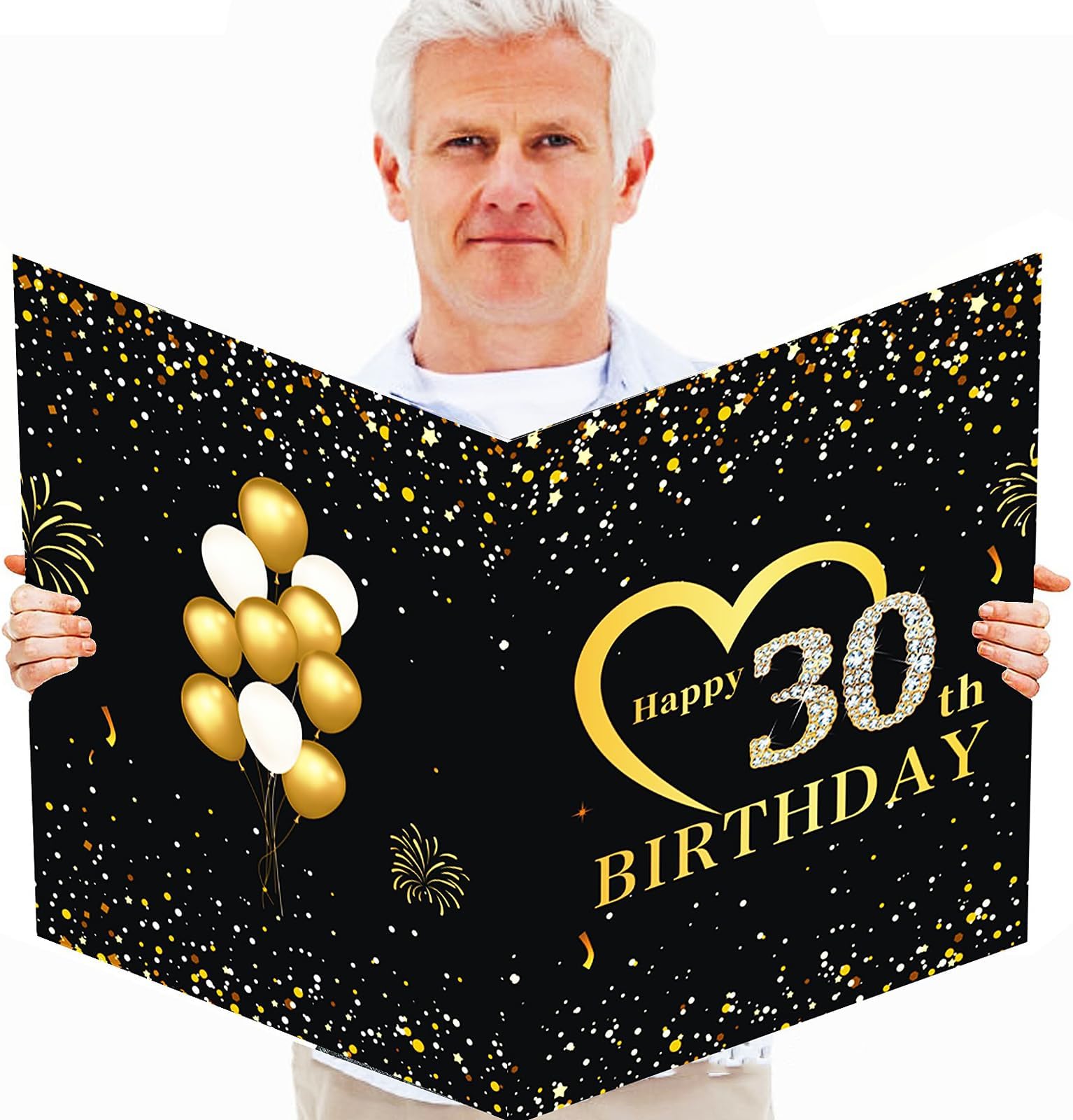 Amazon.com : Jumbo 30th Birthday Card with Envelope, Giant Birthday ...